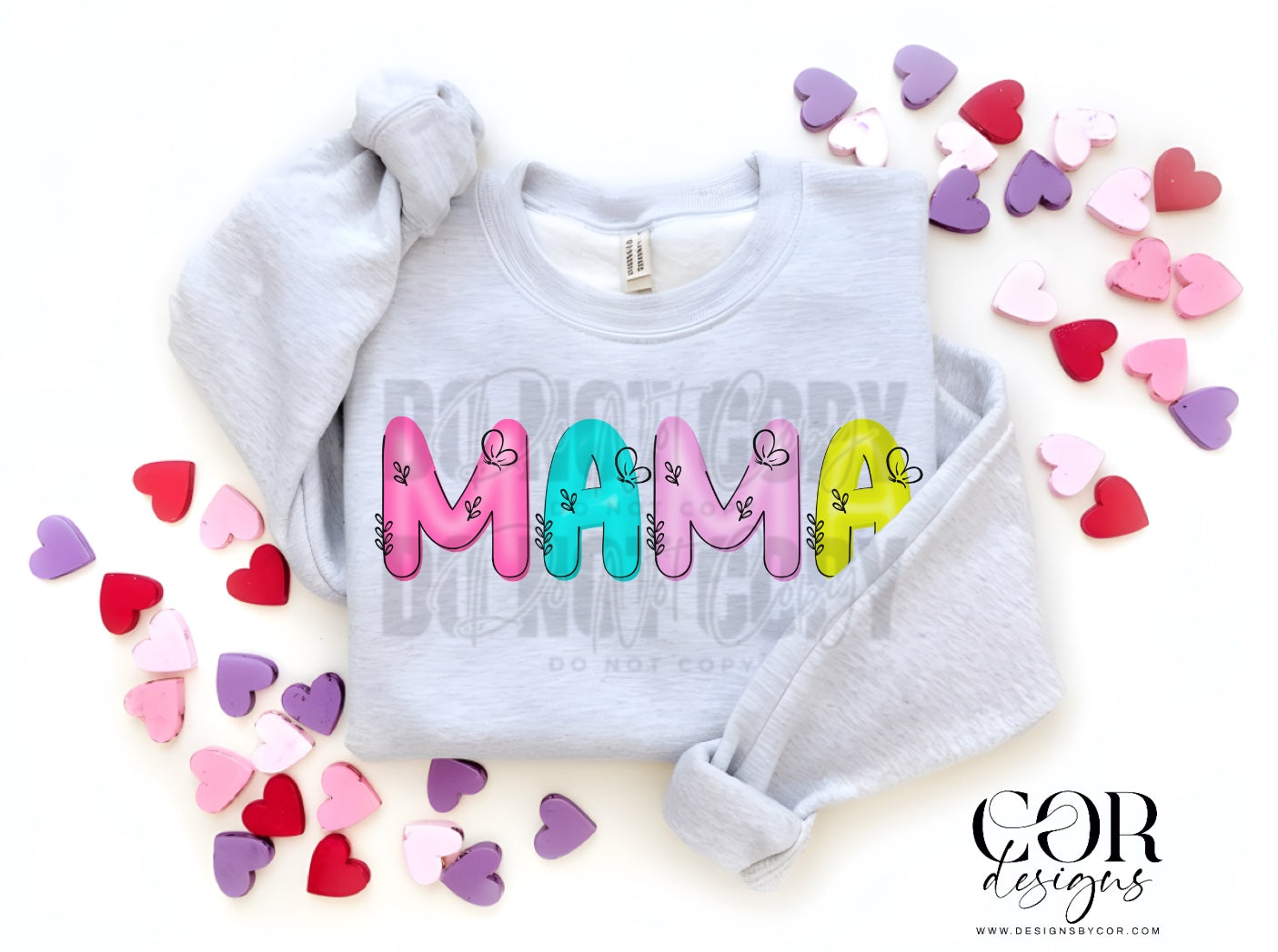 Mama Bubble Letters TRANSFER COR – Sassy Sublimation & Screen Prints