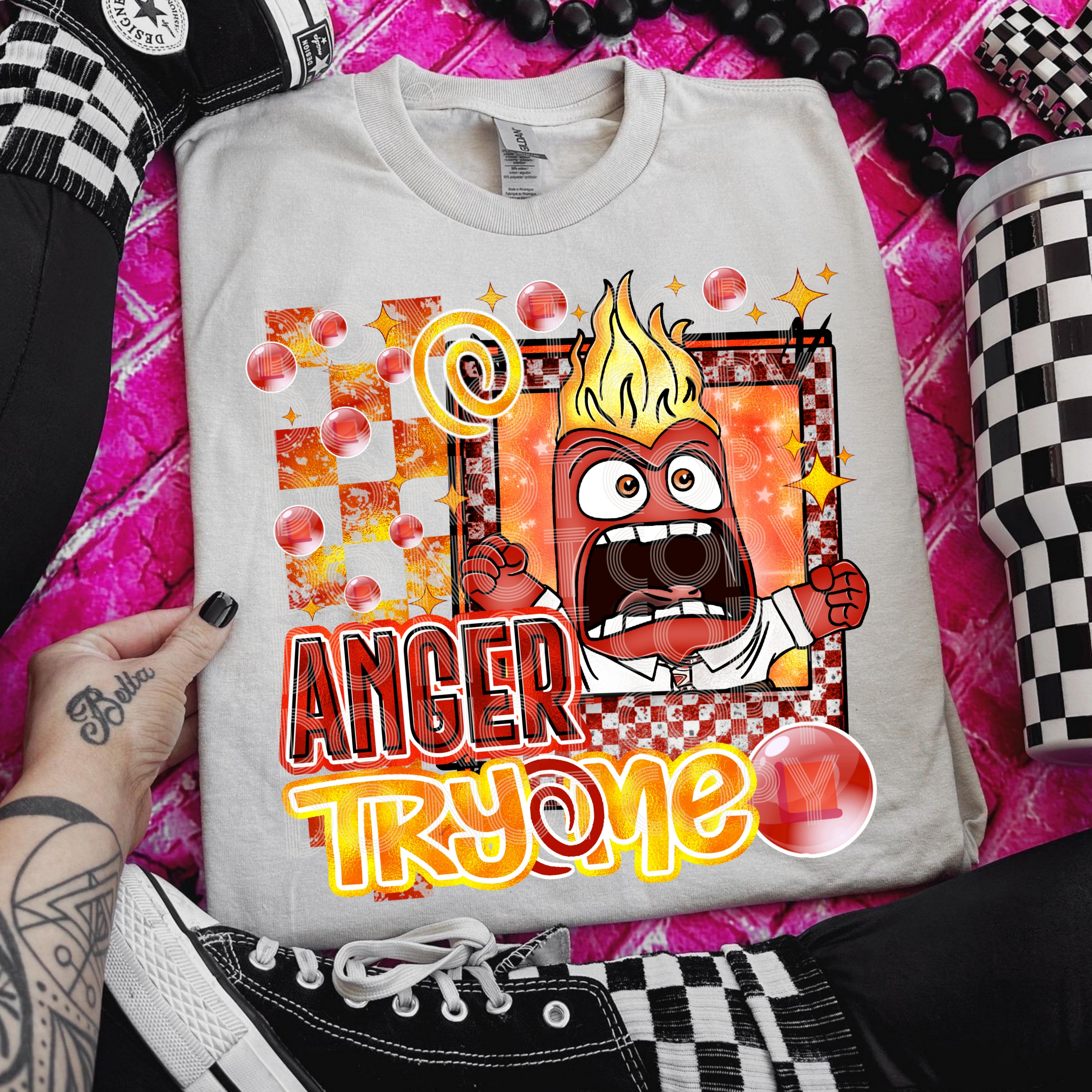 Try Me Anger TRANSFER RHD – Sassy Sublimation & Screen Prints