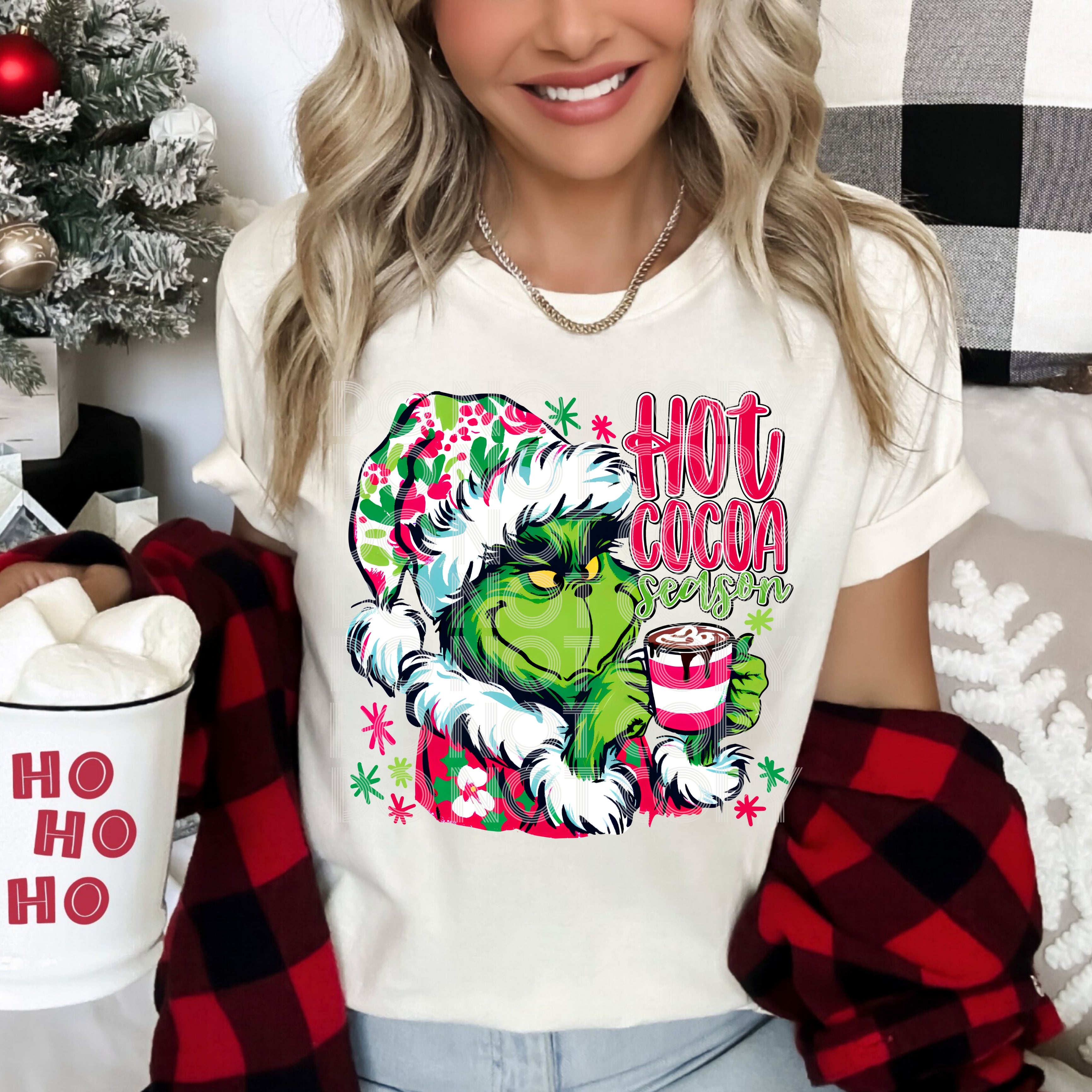 Hot Cocoa Season Green Guy TRANSFER PHDC – Sassy Sublimation & Screen ...