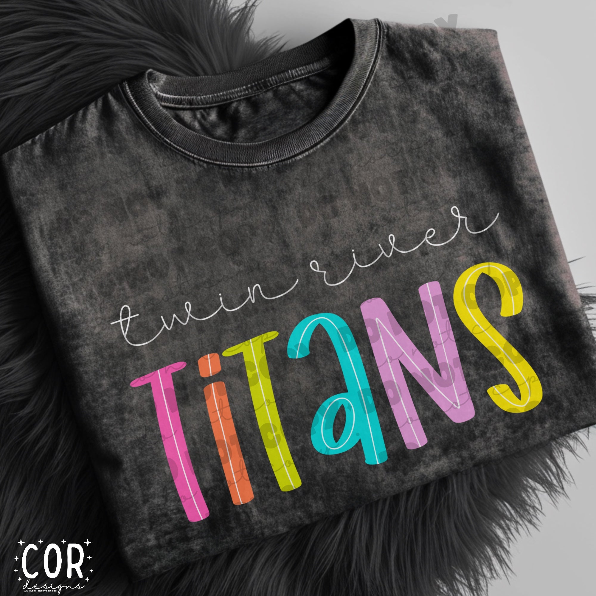 Neon Bright Line Titans DROPDOWN TRANSFER COR – Sassy Sublimation ...