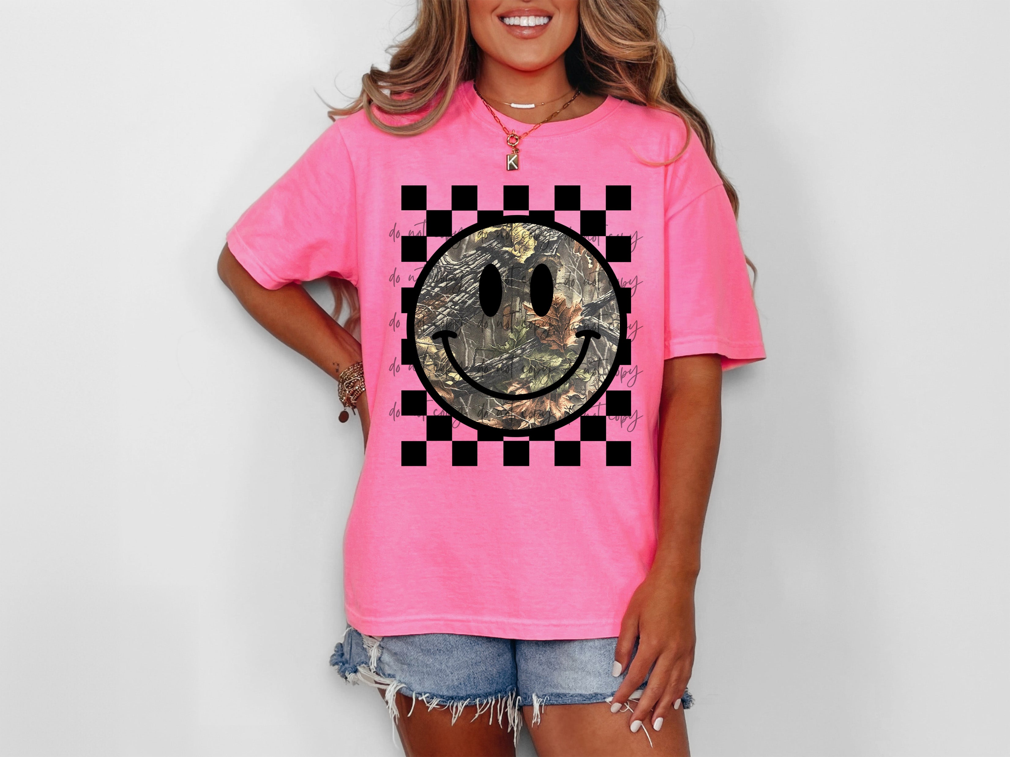 Camo Happy Checkered TRANSFER – Sassy Sublimation & Screen Prints