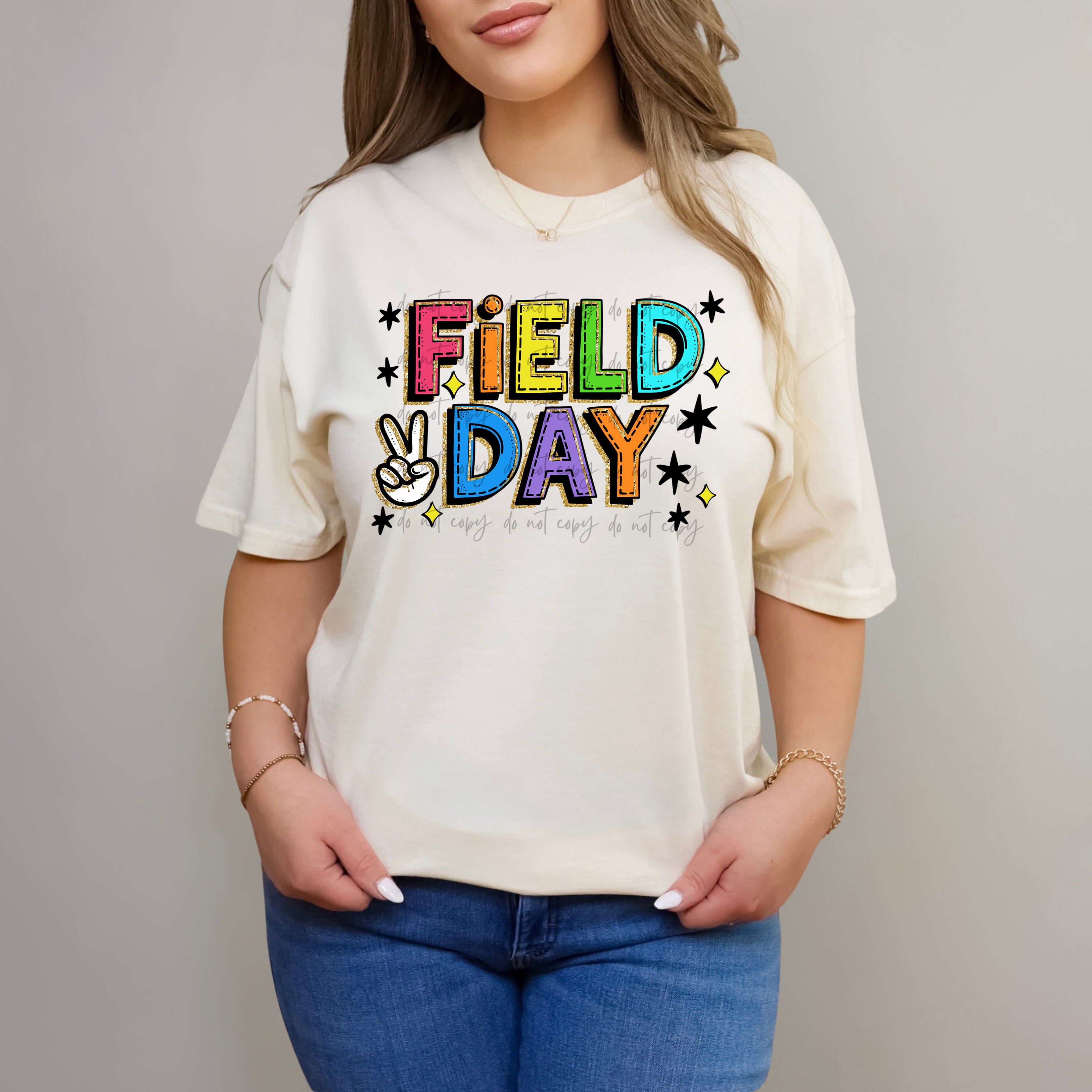 Field Day Bright Peace Sign TRANSFER – Sassy Sublimation & Screen Prints