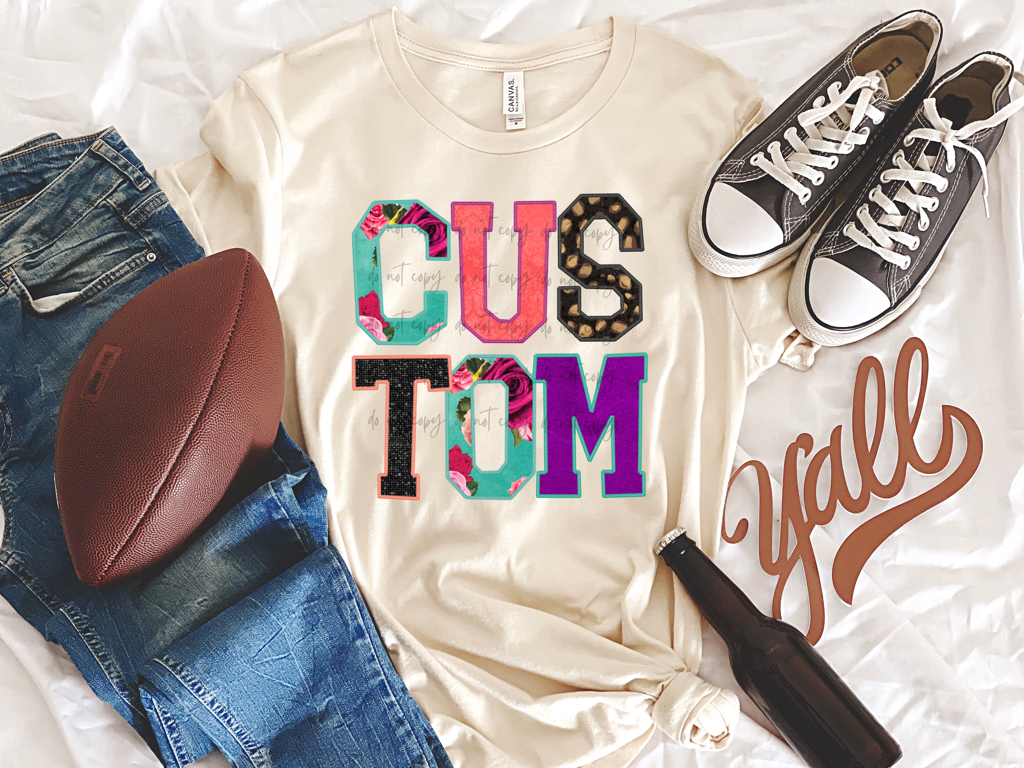 Custom Mixed Prints Faux Embroidery MASCOTS TRANSFER – Sassy ...