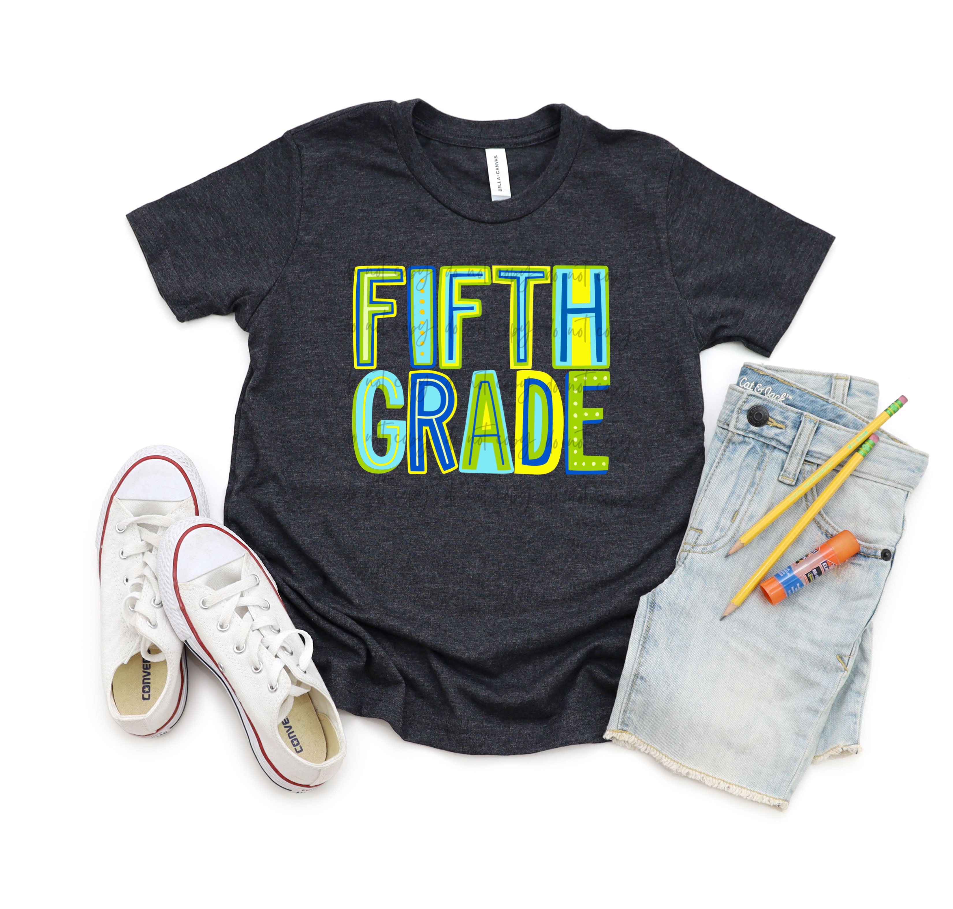 Green, Blue, And Yellow Lined School Grades TRANSFER – Sassy ...