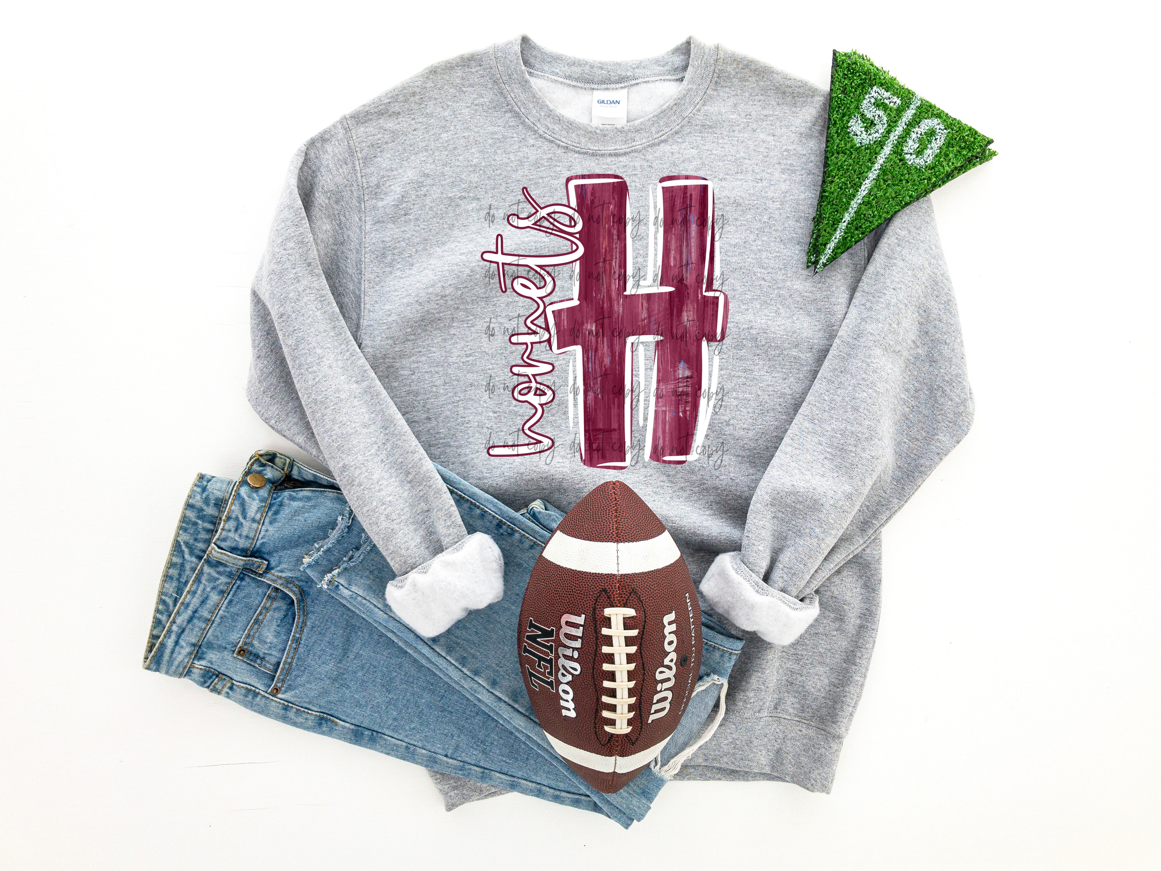 Hornets Maroon With White Trim TRANSFER – Sassy Sublimation & Screen Prints