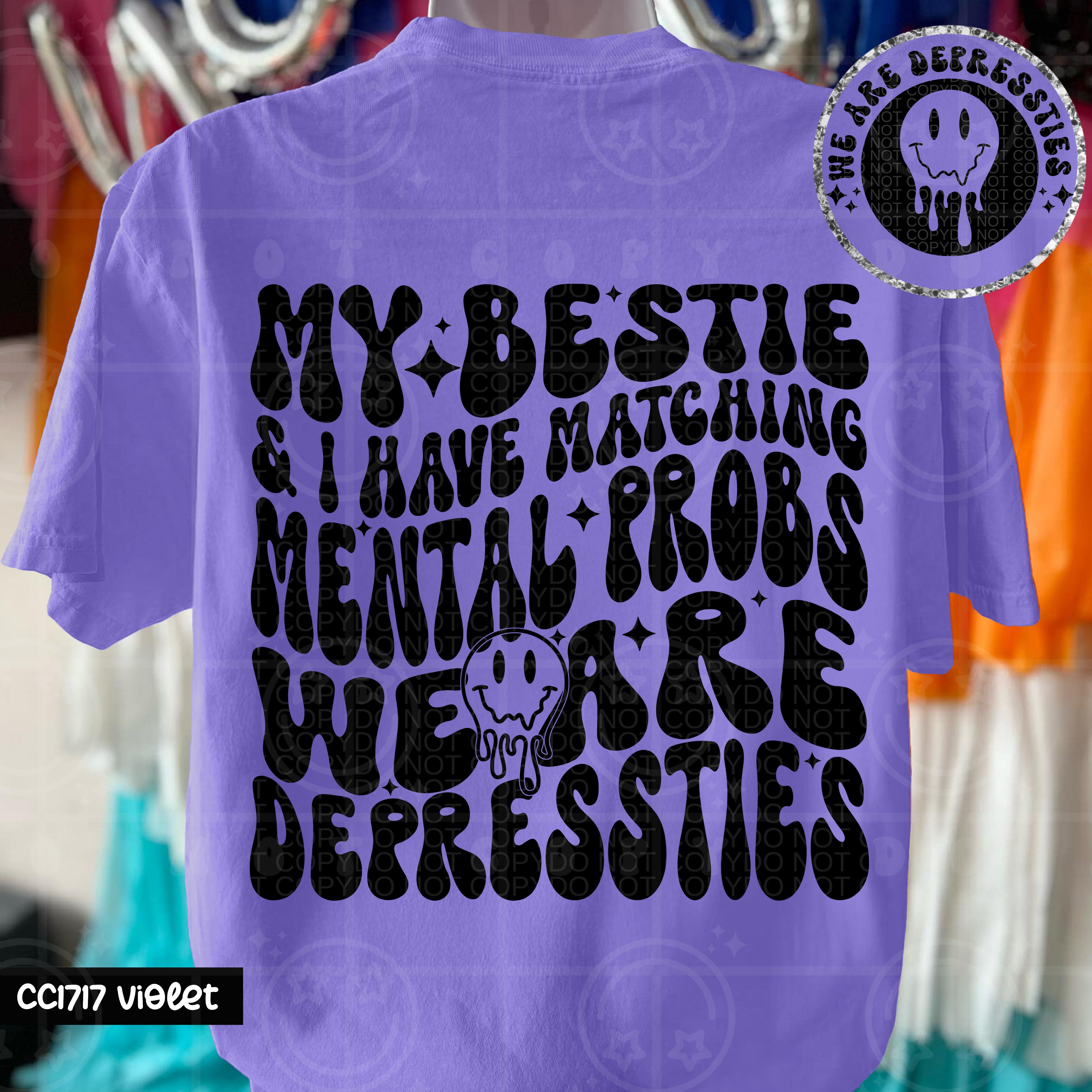 My Bestie And I Have matching Mental Probs Wavy With POCKET TRANSFER H ...