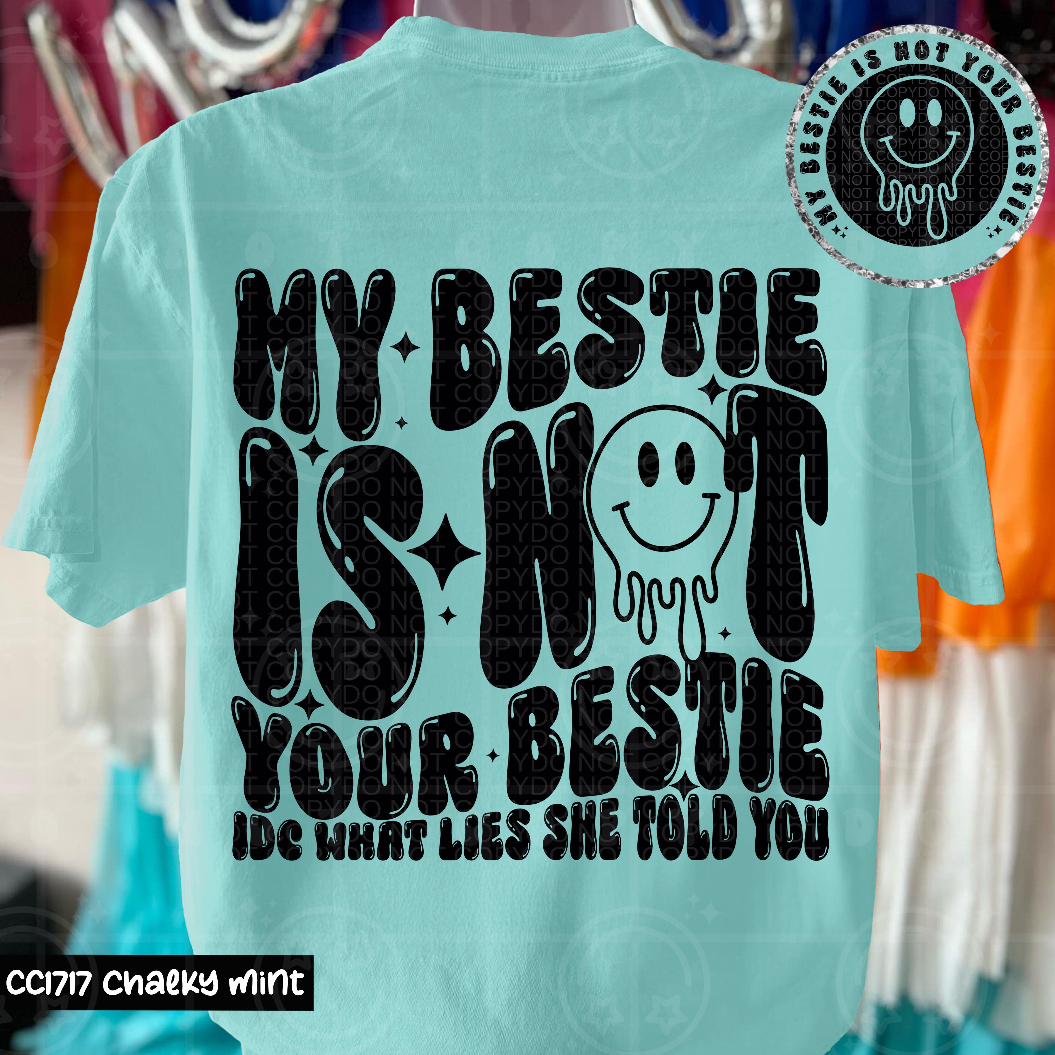 My Bestie Is Not Your Bestie Color Dropdown With Pocket TRANSFER HMWK ...