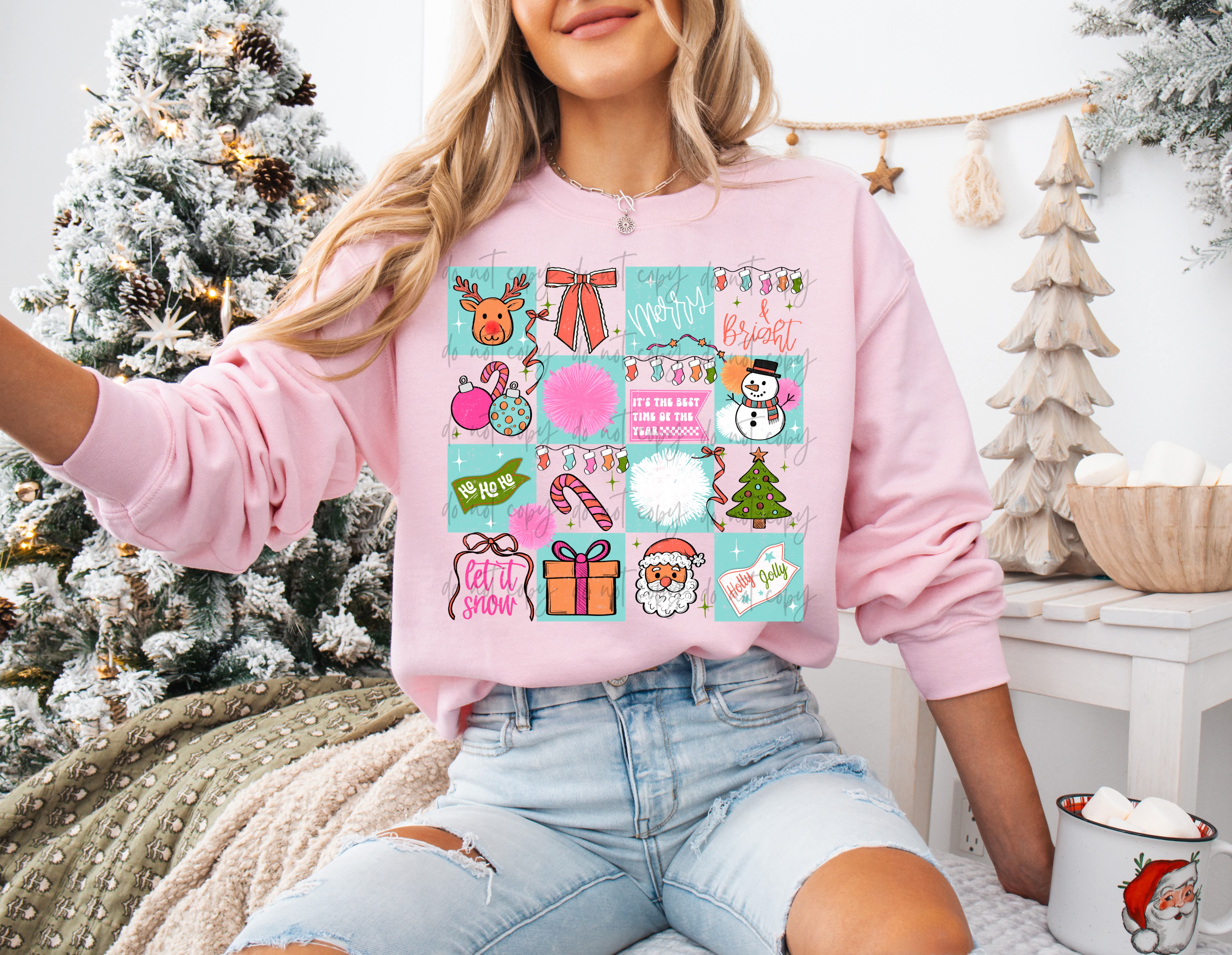 Let It Snow Christmas Block Collage TRANSFER SCAR SEPT 25 – Sassy ...