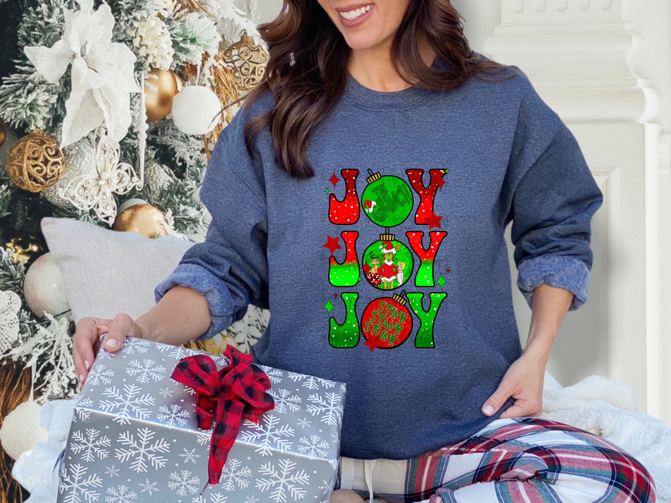 Joy Stacked Green Guy Ornaments TRANSFER – Sassy Sublimation & Screen ...