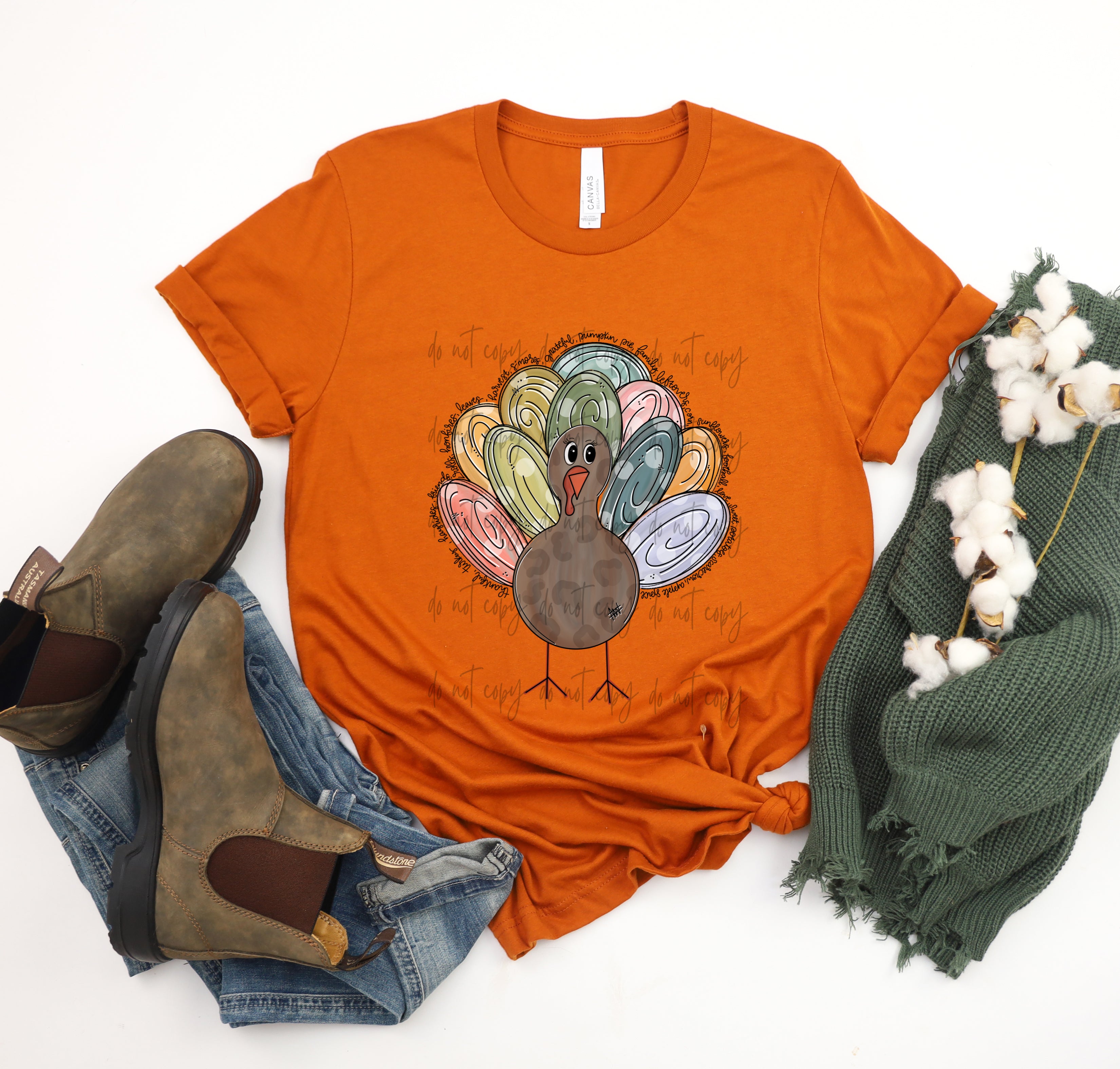 Turkey Pastel Wings TRANSFER – Sassy Sublimation & Screen Prints