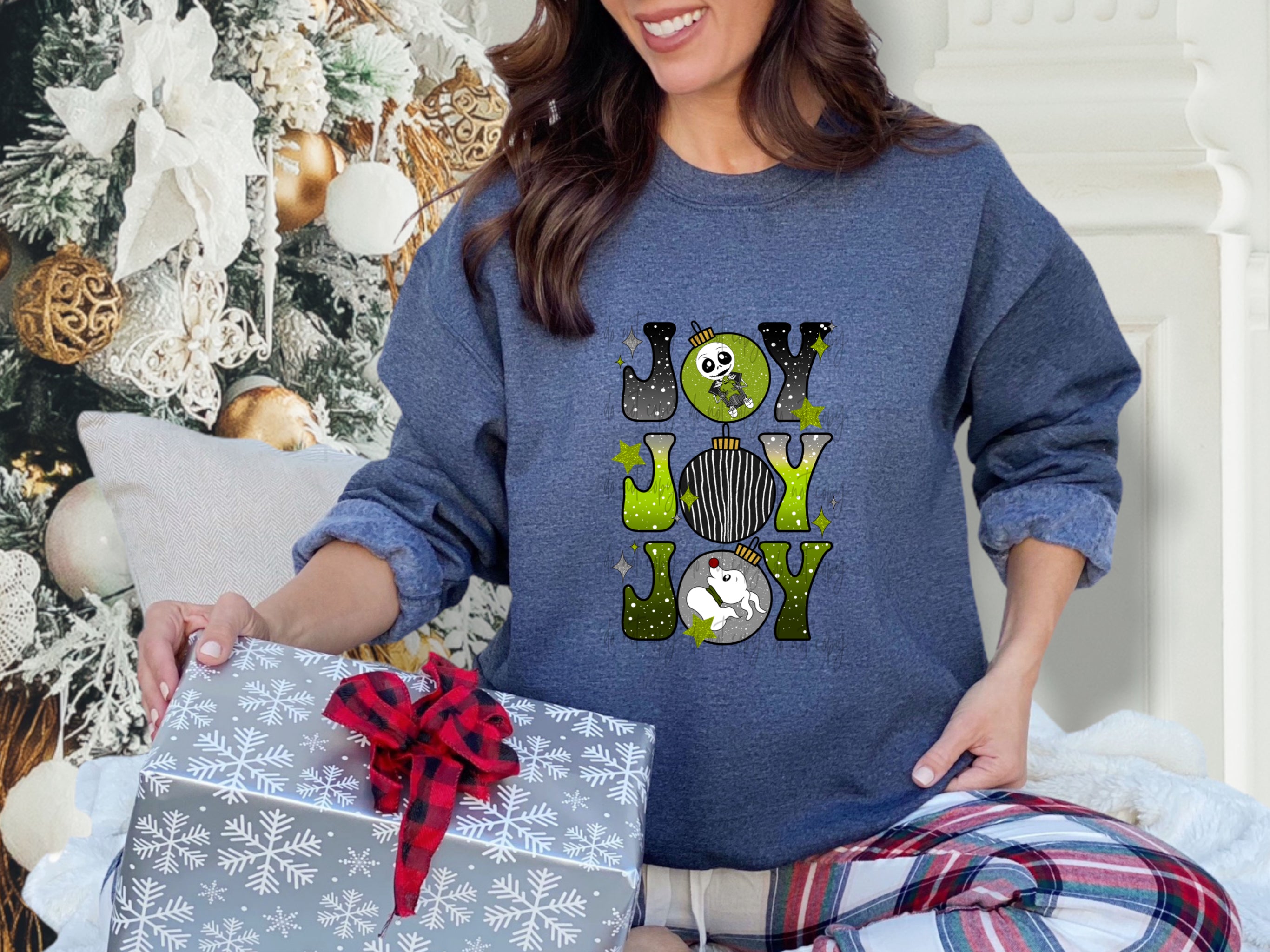 Joy Stacked Green Nightmare Ornaments TRANSFER – Sassy Sublimation ...