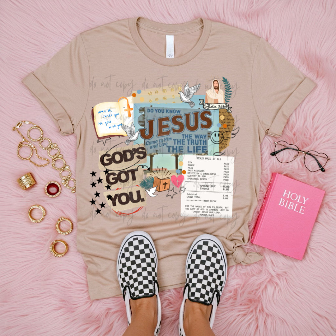 God’s Got You TRANSFER 3IB – Sassy Sublimation & Screen Prints
