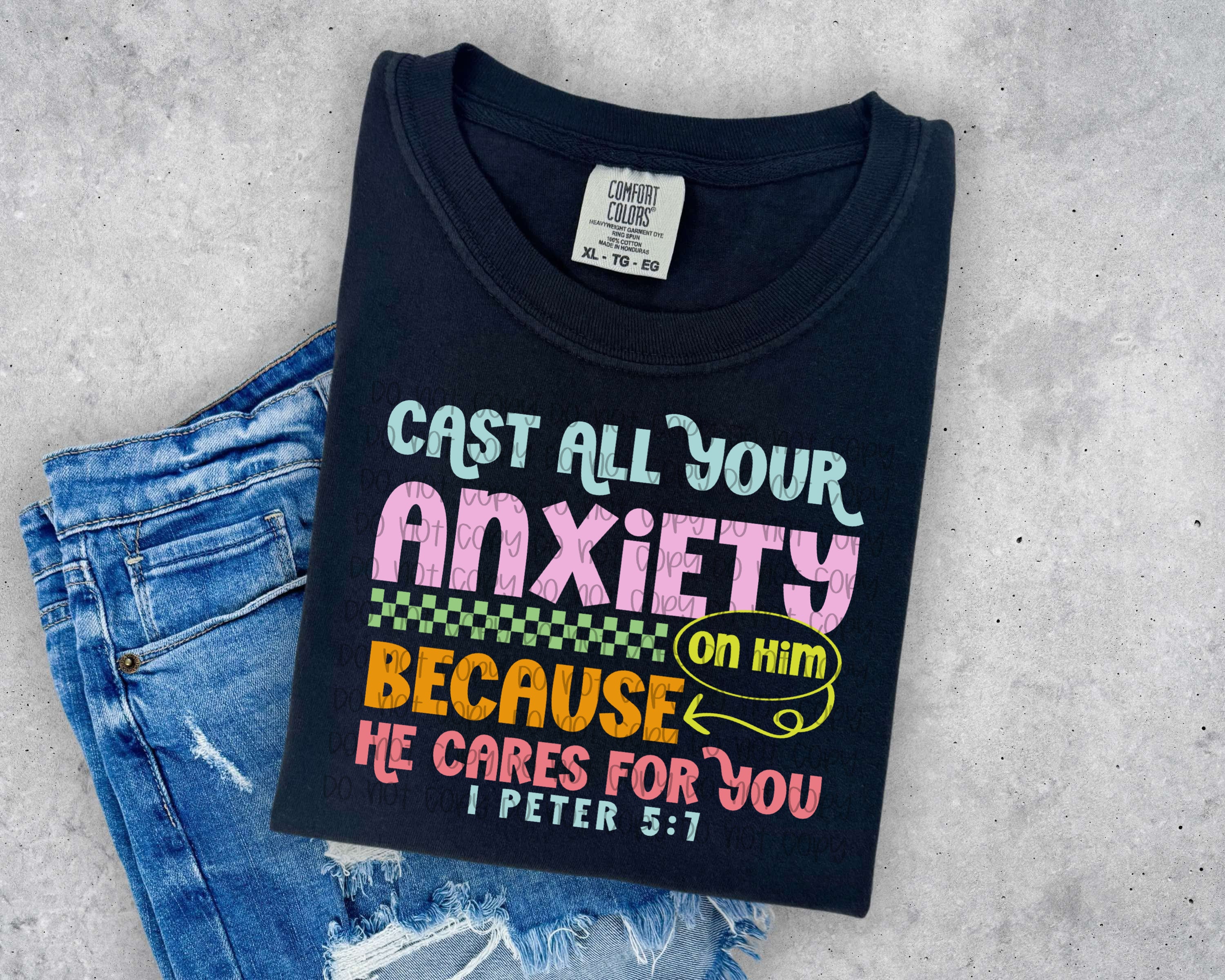 Cast All Your Anxiety On Him Bright TRANSFER SCAR APR 25 – Sassy ...