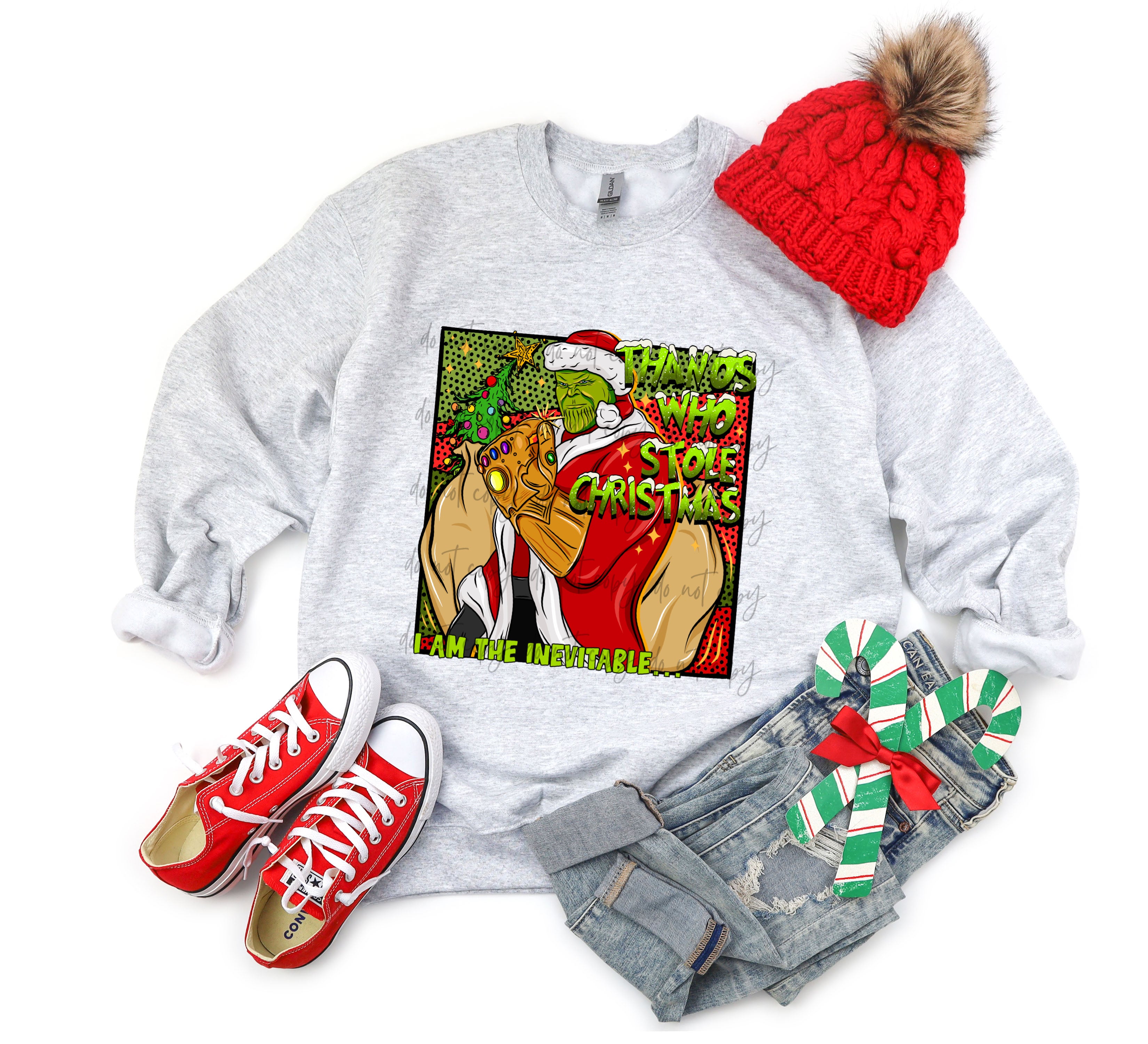 Th_nos Who Stole Christmas TRANSFER – Sassy Sublimation & Screen Prints