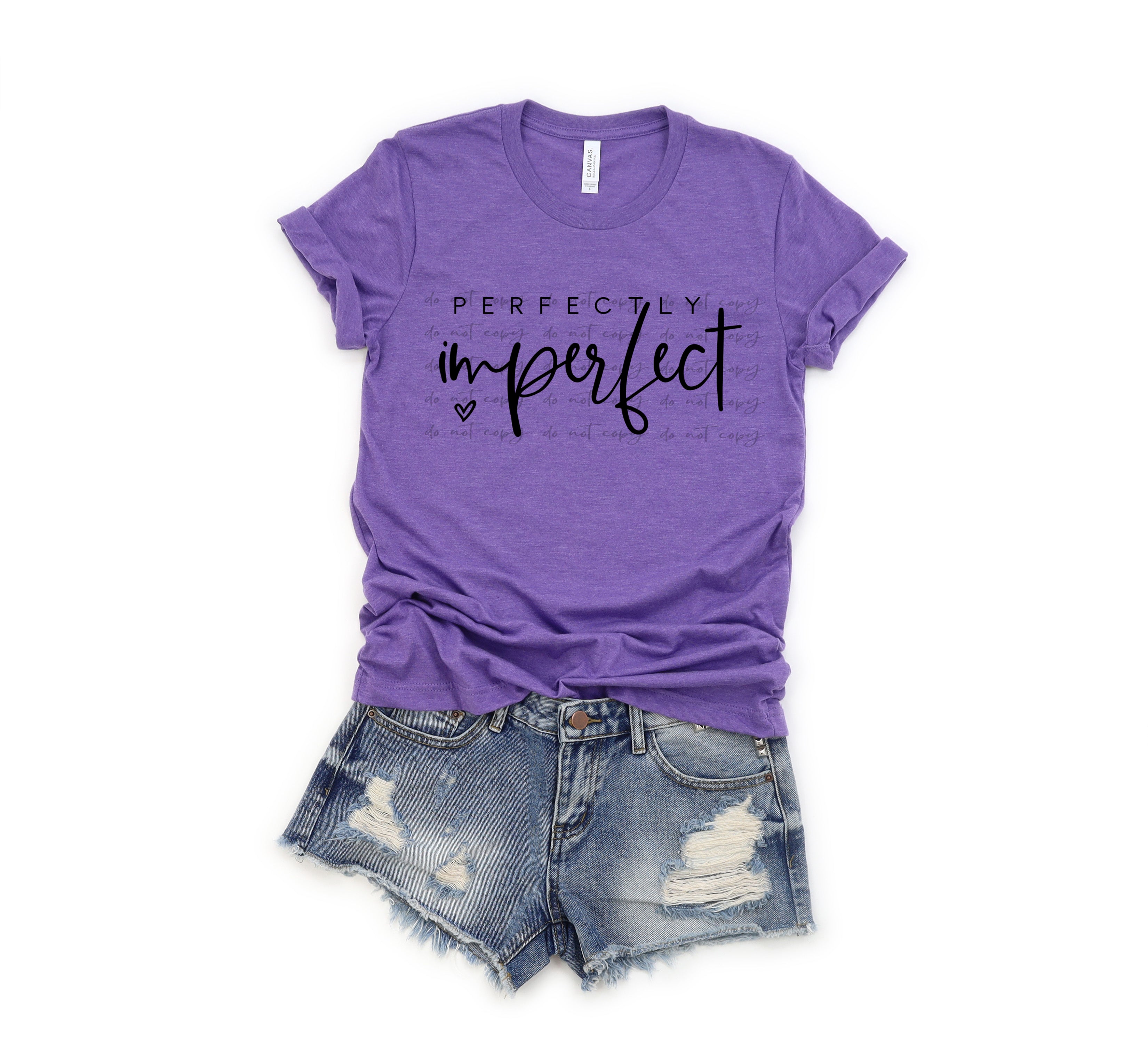 Perfectly Imperfect Blk TRANSFER – Sassy Sublimation & Screen Prints