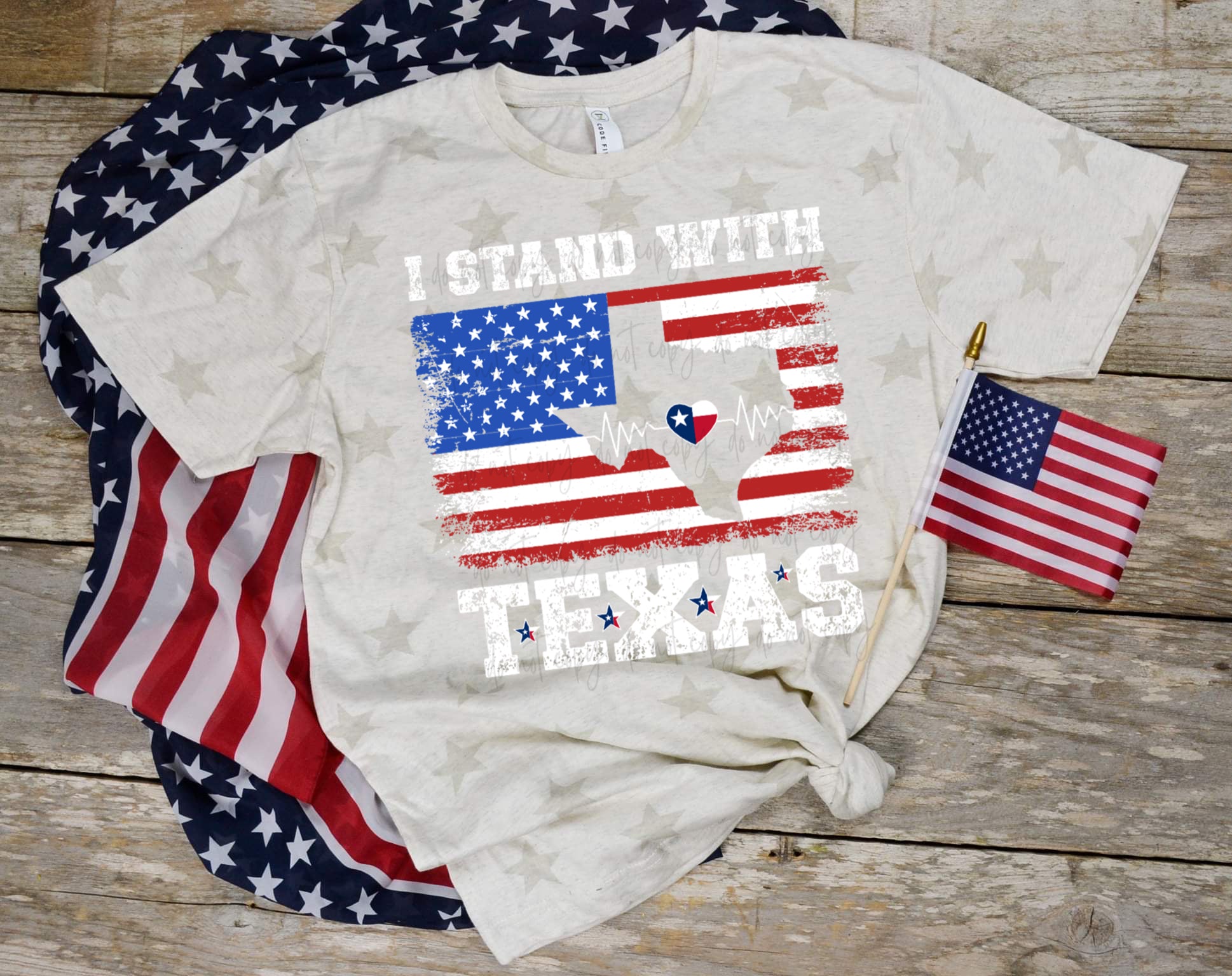 I Stand With Texas Flag TRANSFER – Sassy Sublimation & Screen Prints