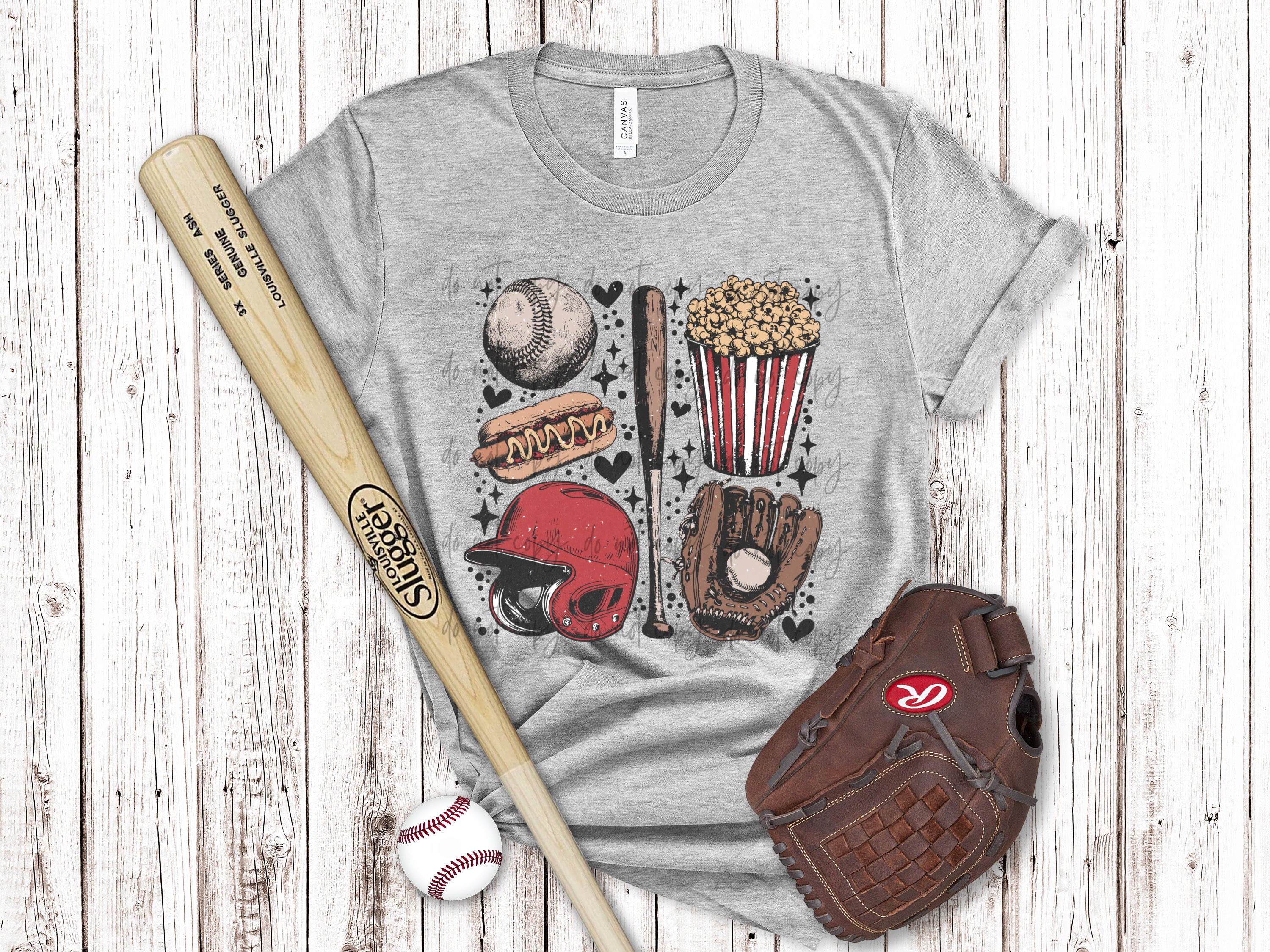 Vintage Baseball Collage TRANSFER – Sassy Sublimation & Screen Prints