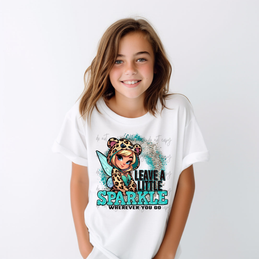 Leave A Little Sparkle Leopard Fairy TRANSFER – Sassy Sublimation ...