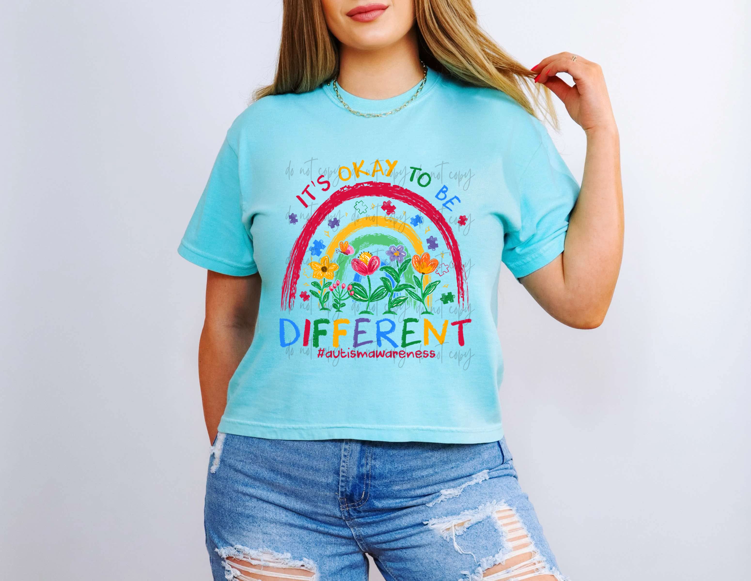 It’s Okay To Be Different Crayon Rainbow TRANSFER – Sassy Sublimation ...