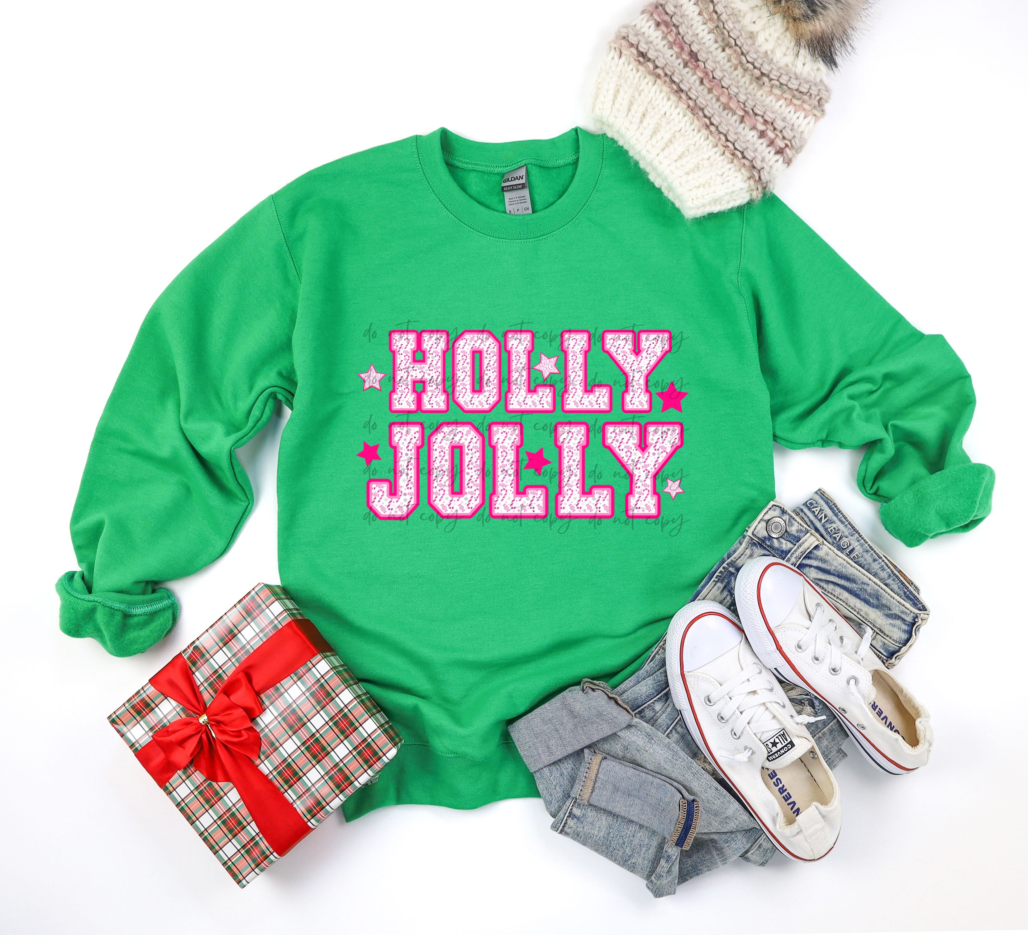 Holly Jolly Candy Canes TRANSFER – Sassy Sublimation & Screen Prints