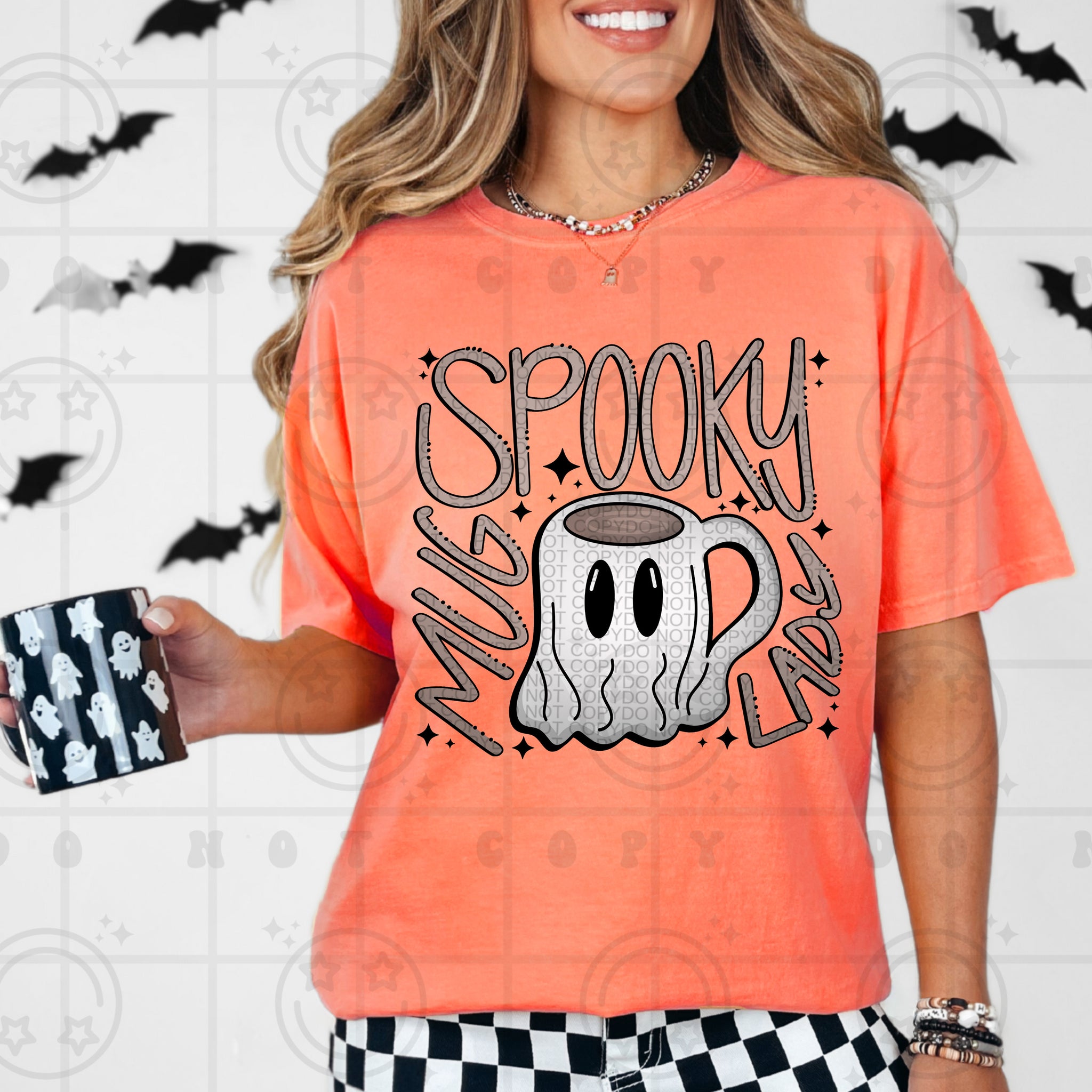 Spooky Mug Lady TRANSFER HMWK AUG 25 – Sassy Sublimation & Screen Prints