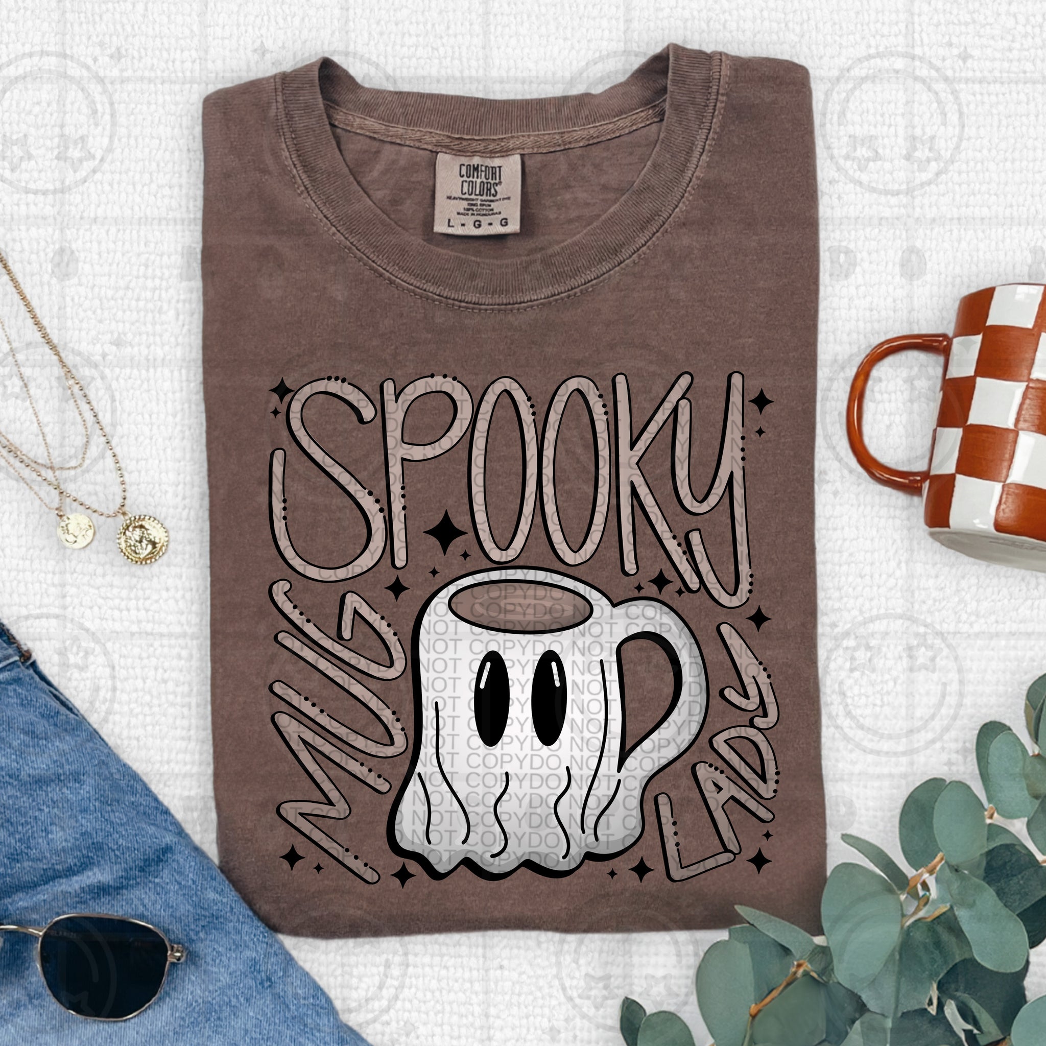 Spooky Mug Lady TRANSFER HMWK AUG 25 – Sassy Sublimation & Screen Prints