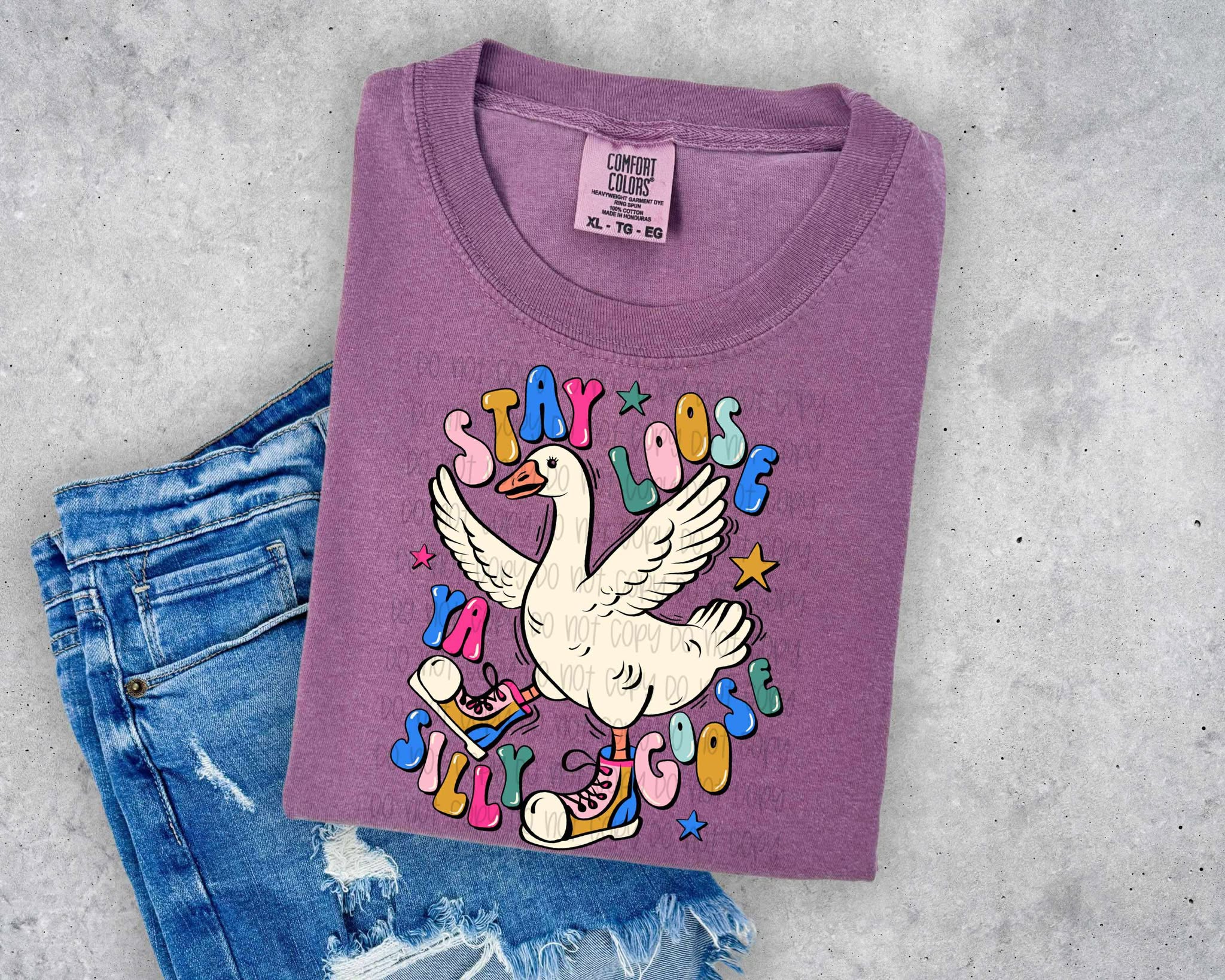 Stay Loose Silly Goose TRANSFER SCAR 25 – Sassy Sublimation & Screen Prints