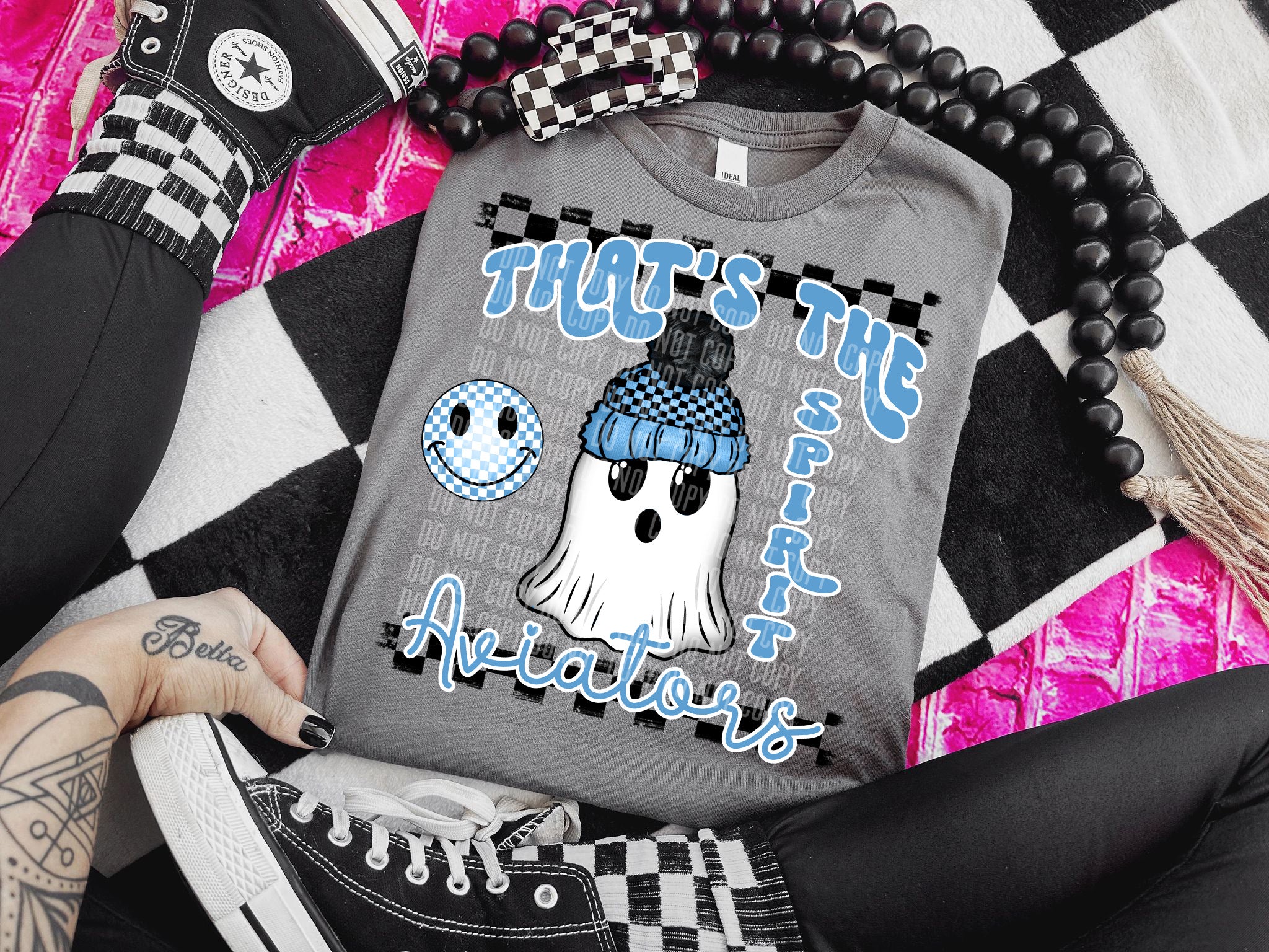 That’s The Spirit Colored Ghost Mascot DROPDOWN TRANSFER CAP – Sassy ...