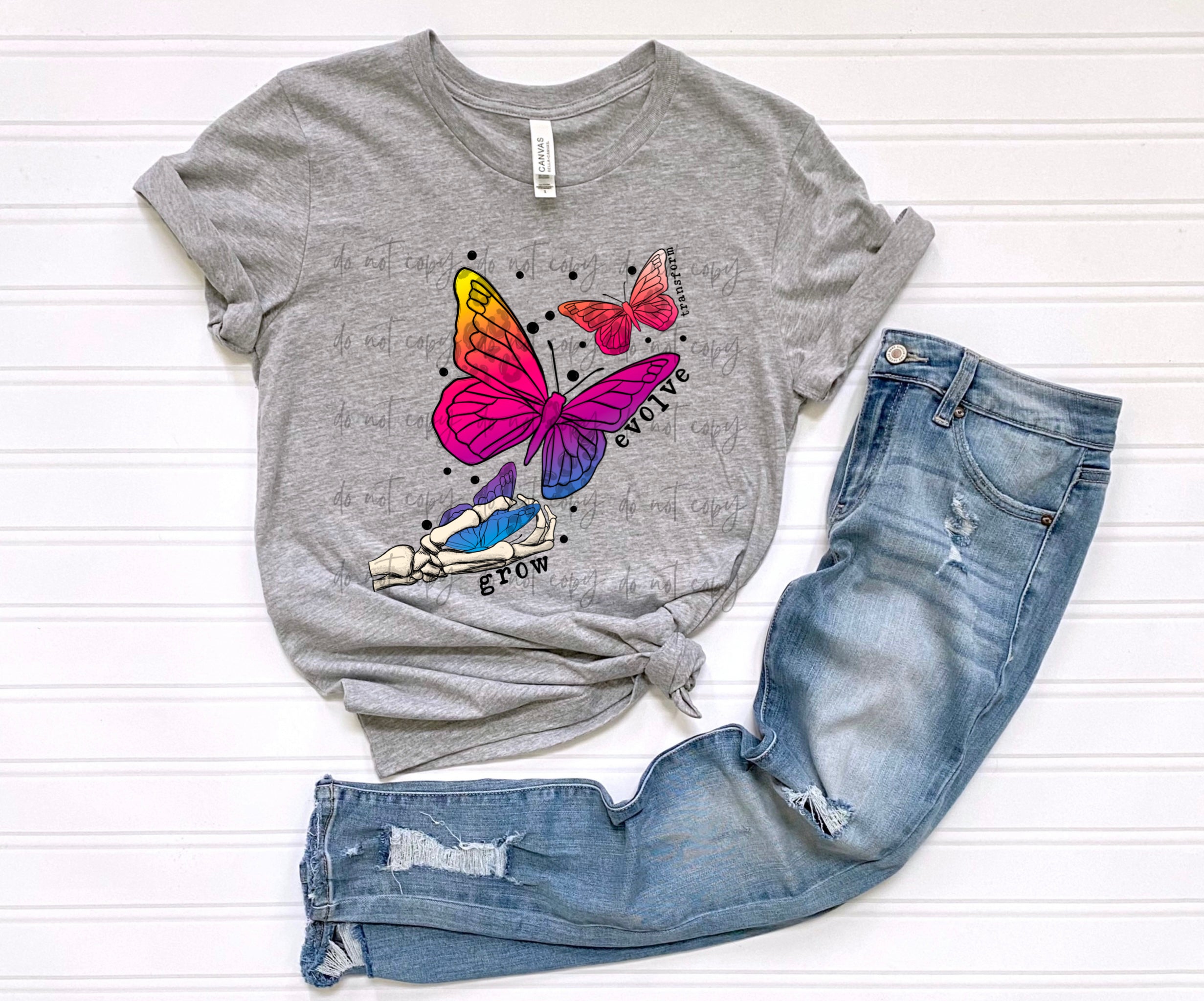 Grow, Evolve, Transform Butterflies TRANSFER – Sassy Sublimation ...