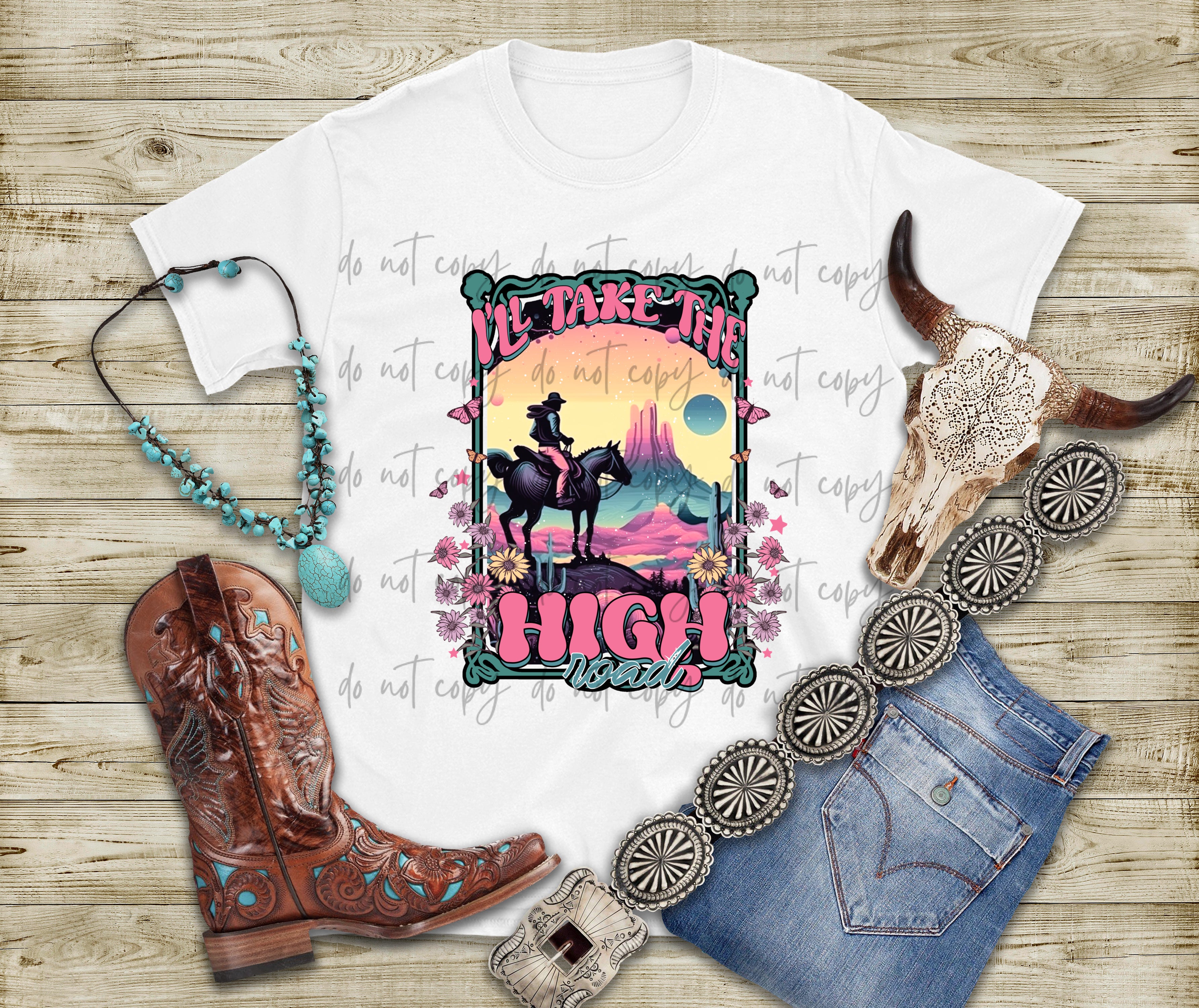 I’ll Take The High Road TRANSFER – Sassy Sublimation & Screen Prints