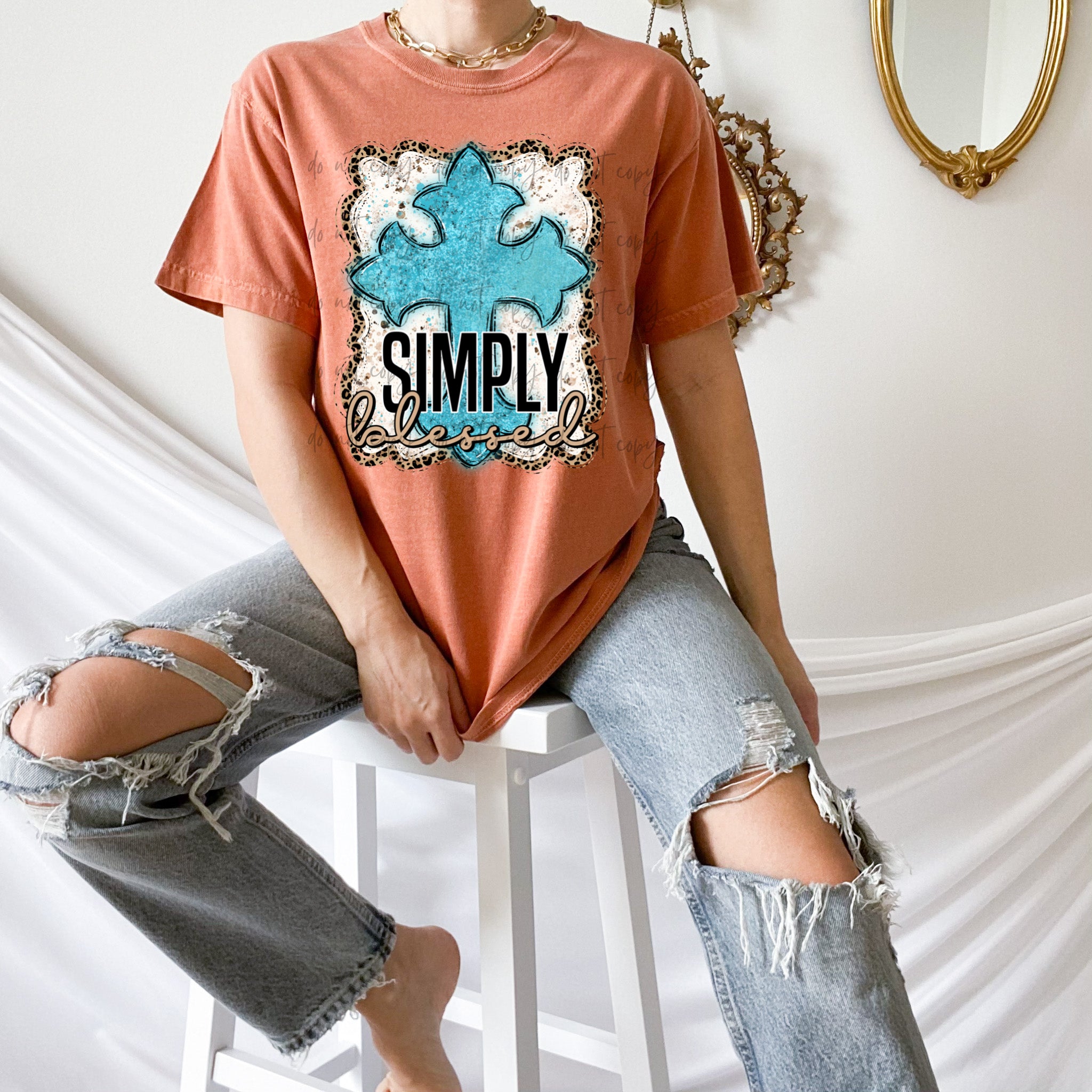 Simply Blessed TRANSFER – Sassy Sublimation & Screen Prints