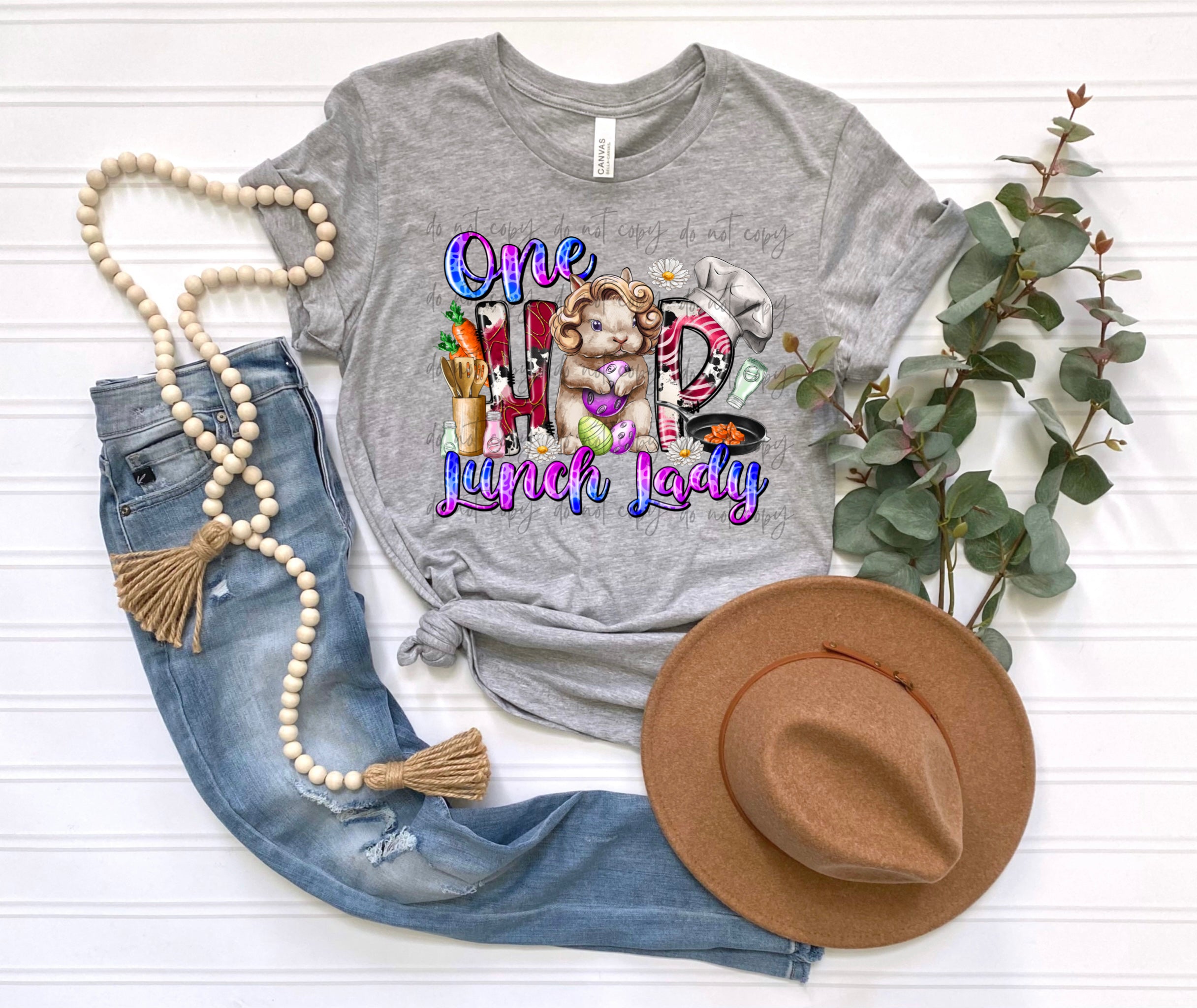 One Hop Lunch Lady TRANSFER – Sassy Sublimation & Screen Prints
