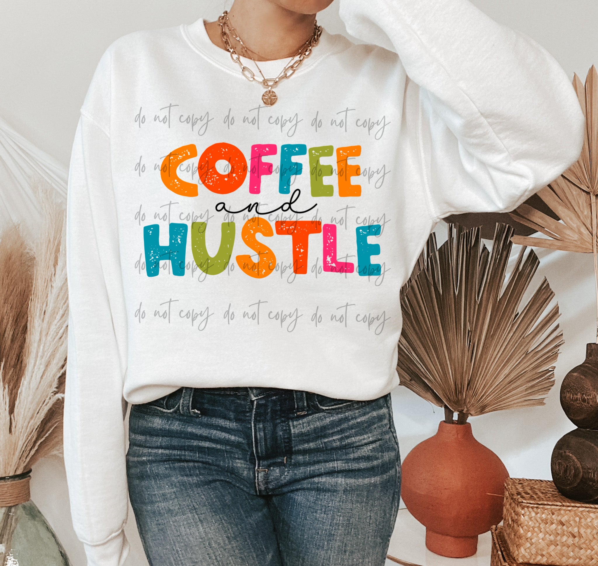 Coffee & Hustle TRANSFER – Sassy Sublimation & Screen Prints