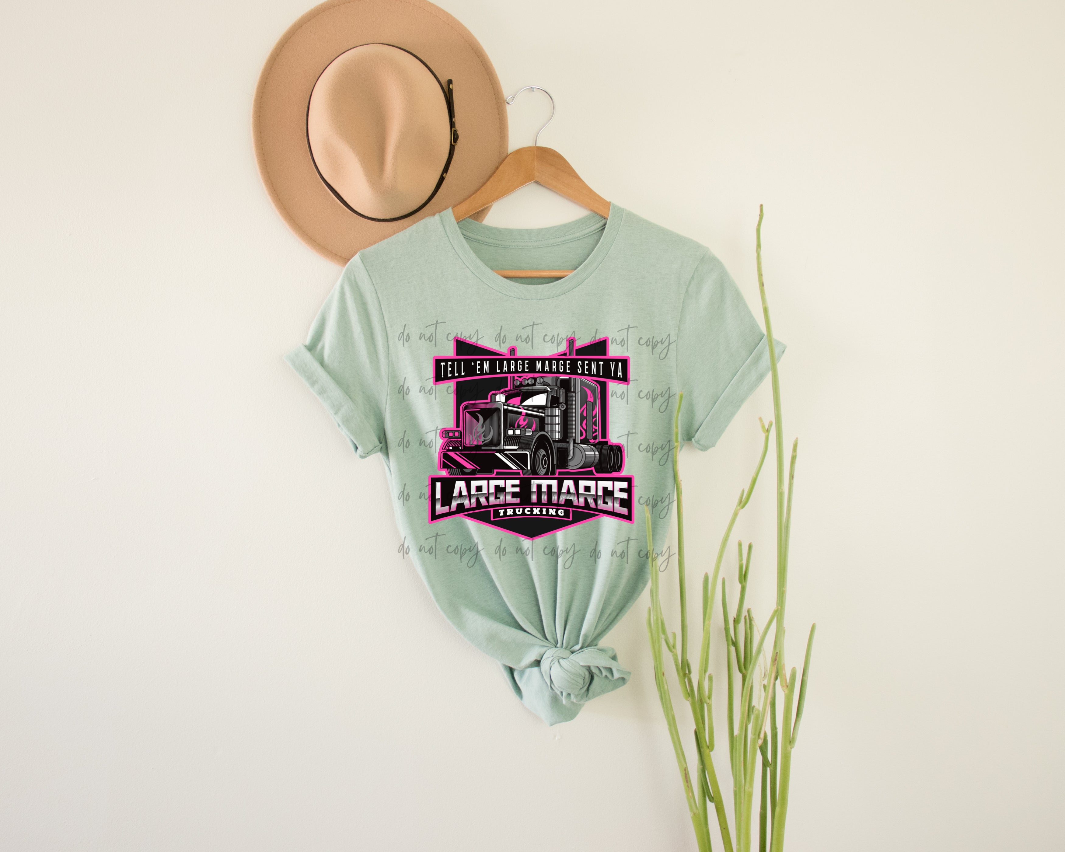Large Marge Truckin TRANSFER – Sassy Sublimation & Screen Prints