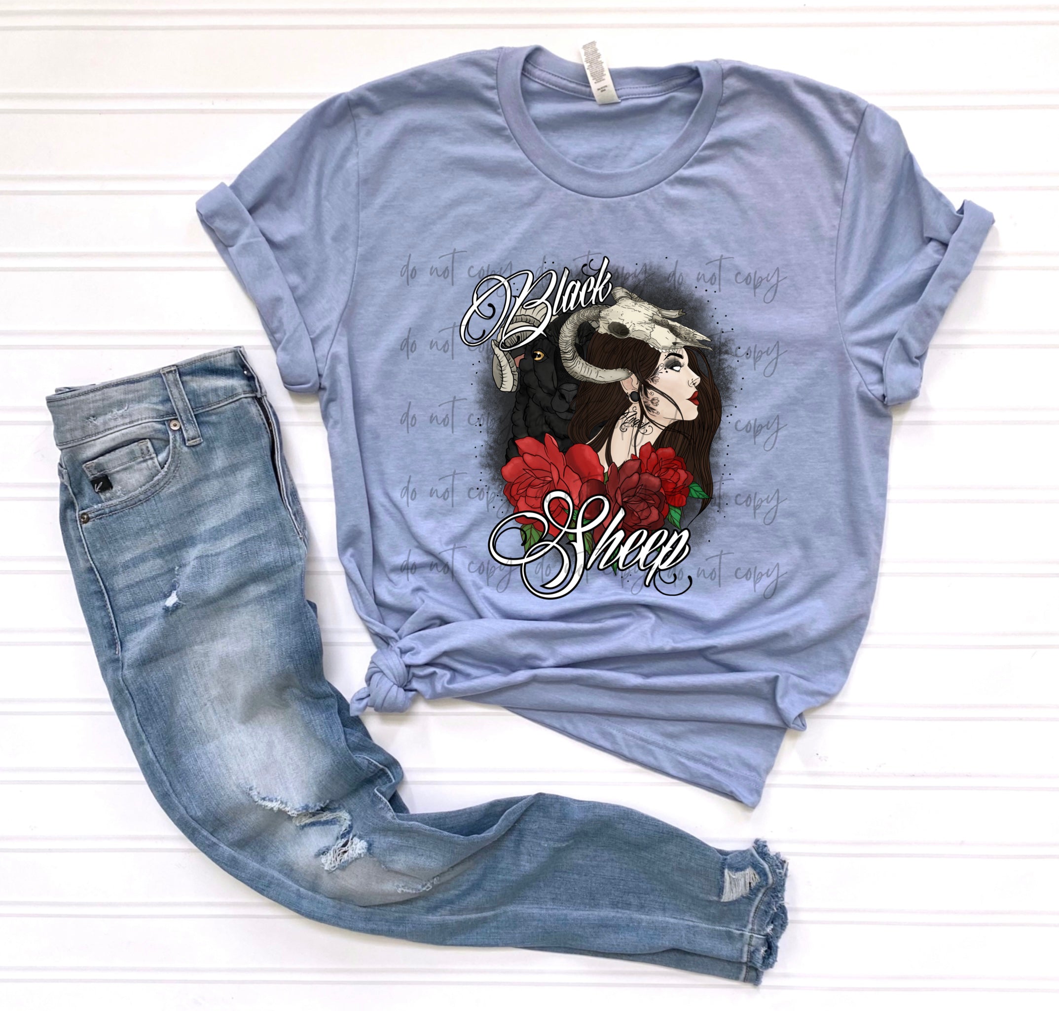 Inked Black Sheep TRANSFER – Sassy Sublimation & Screen Prints