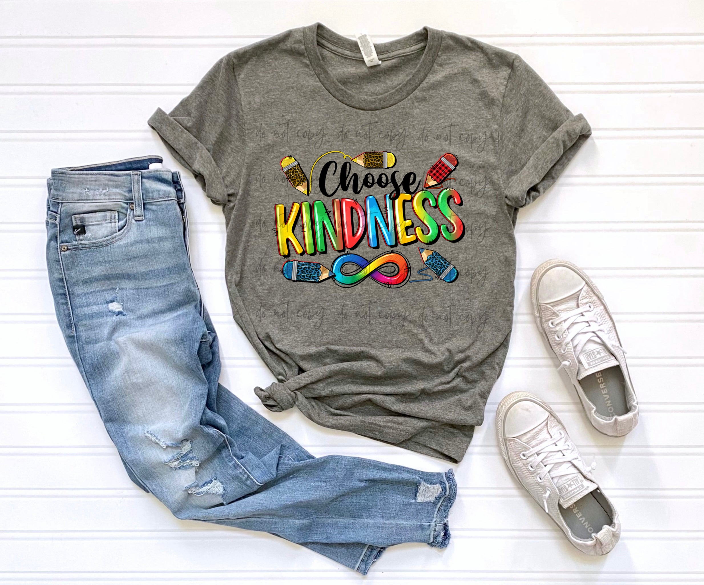 Choose Kindness Infinity Symbol And Pencils TRANSFER – Sassy ...
