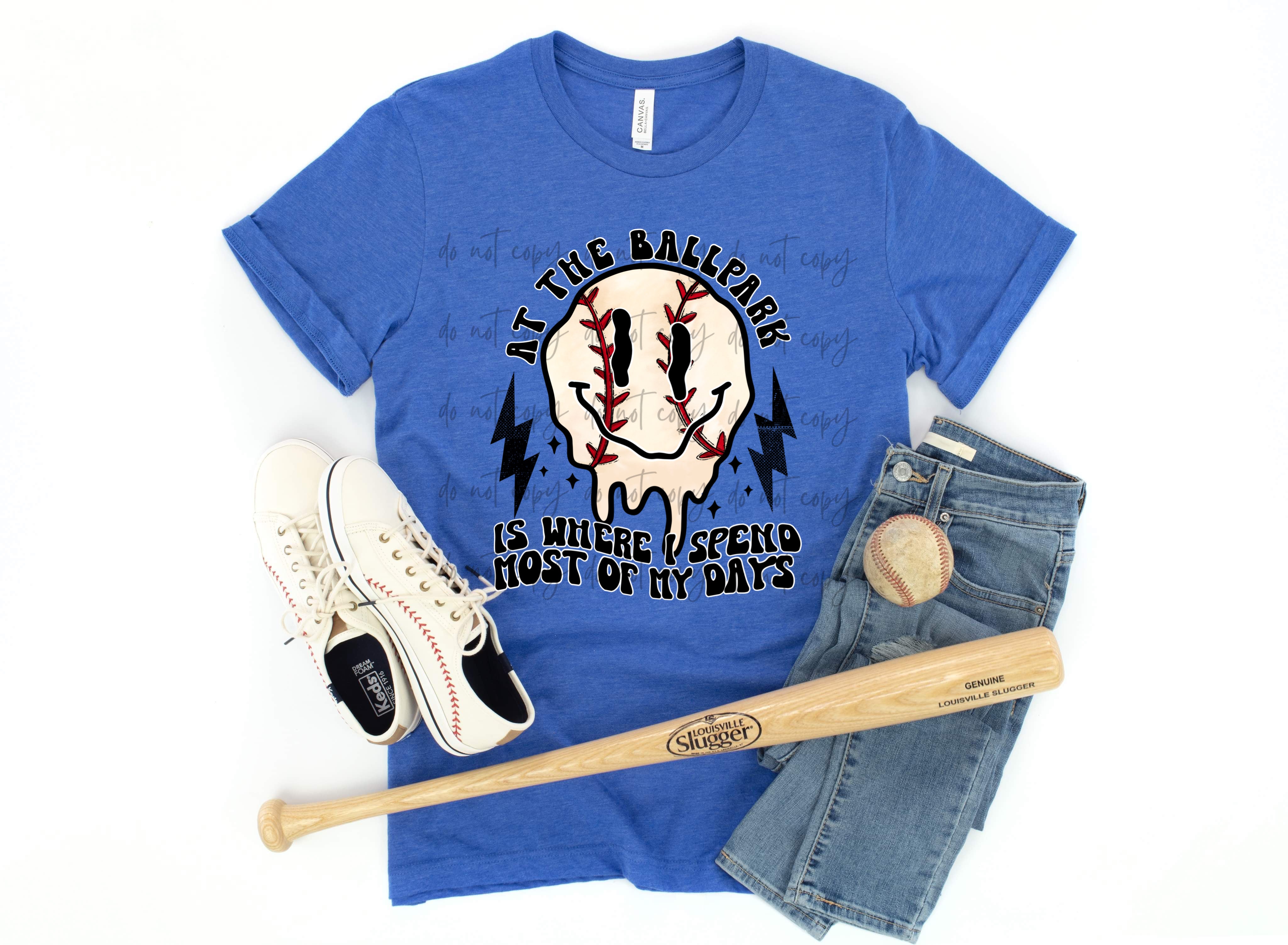 At The Ballpark Is Where I Spend Most Of My Days Baseball Droopy Face ...