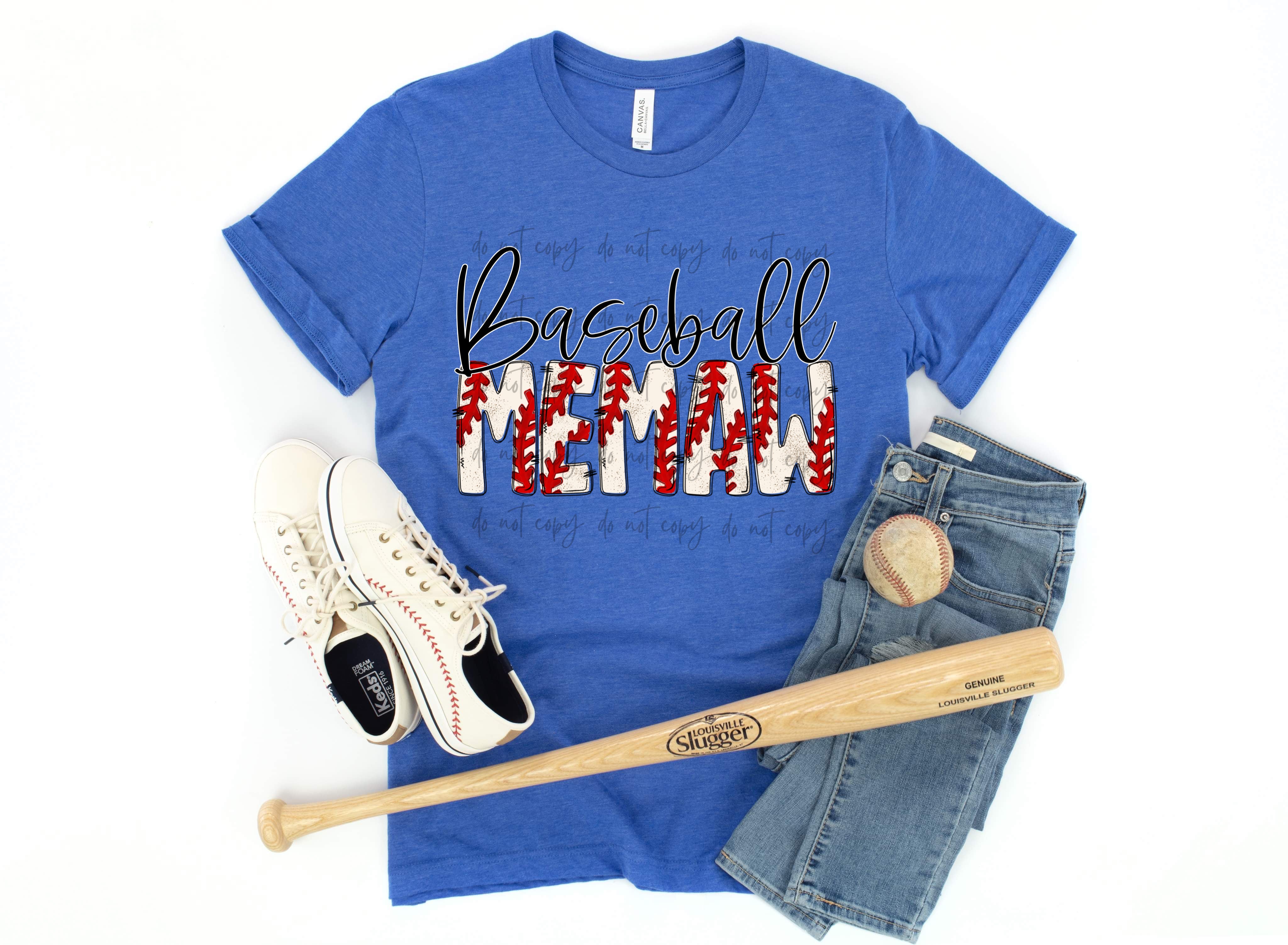 Baseball Memaw TRANSFER – Sassy Sublimation & Screen Prints