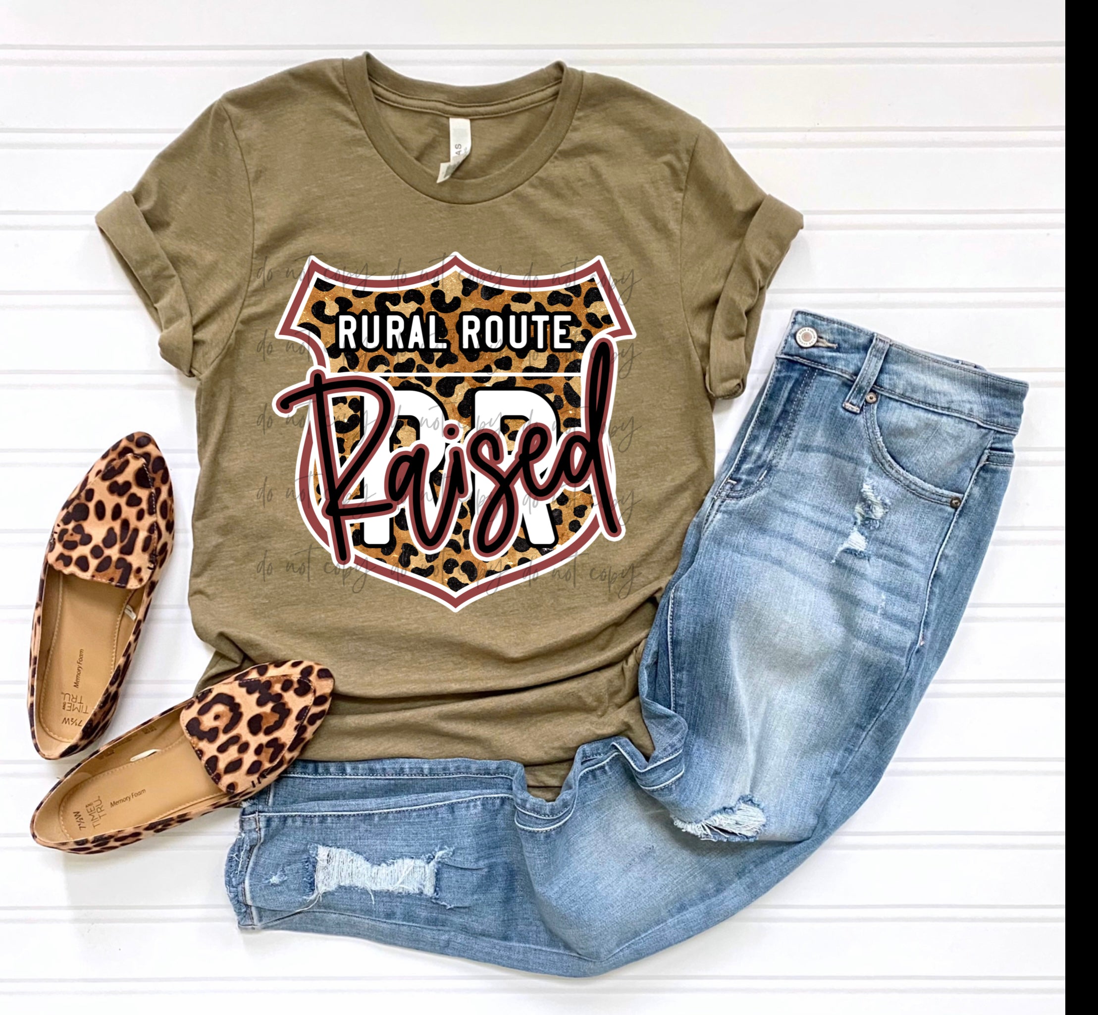 Rural Route Raised TRANSFER – Sassy Sublimation & Screen Prints