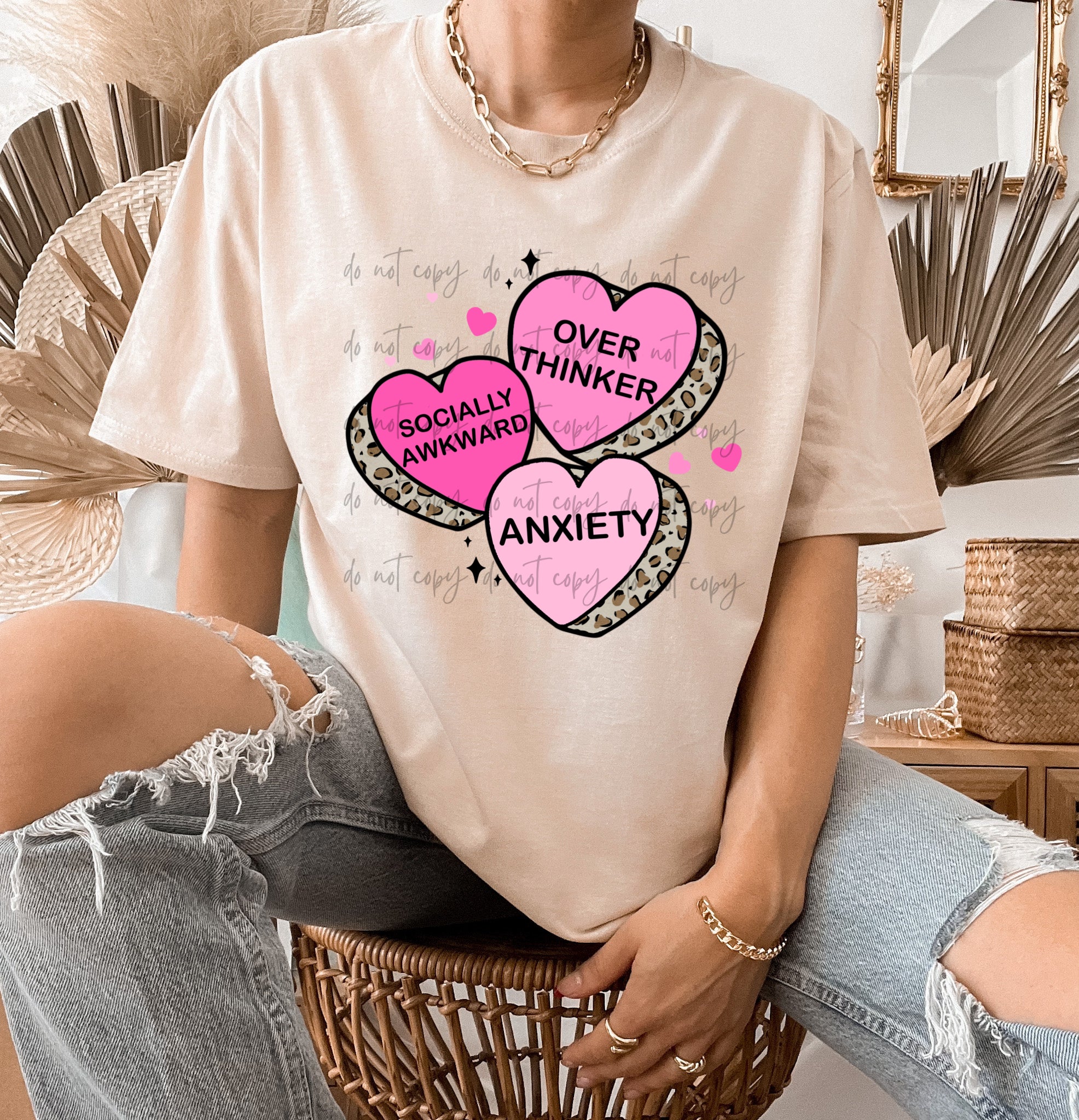 Anxiety, Over Thinker, Socially Awkward Hearts TRANSFER – Sassy ...