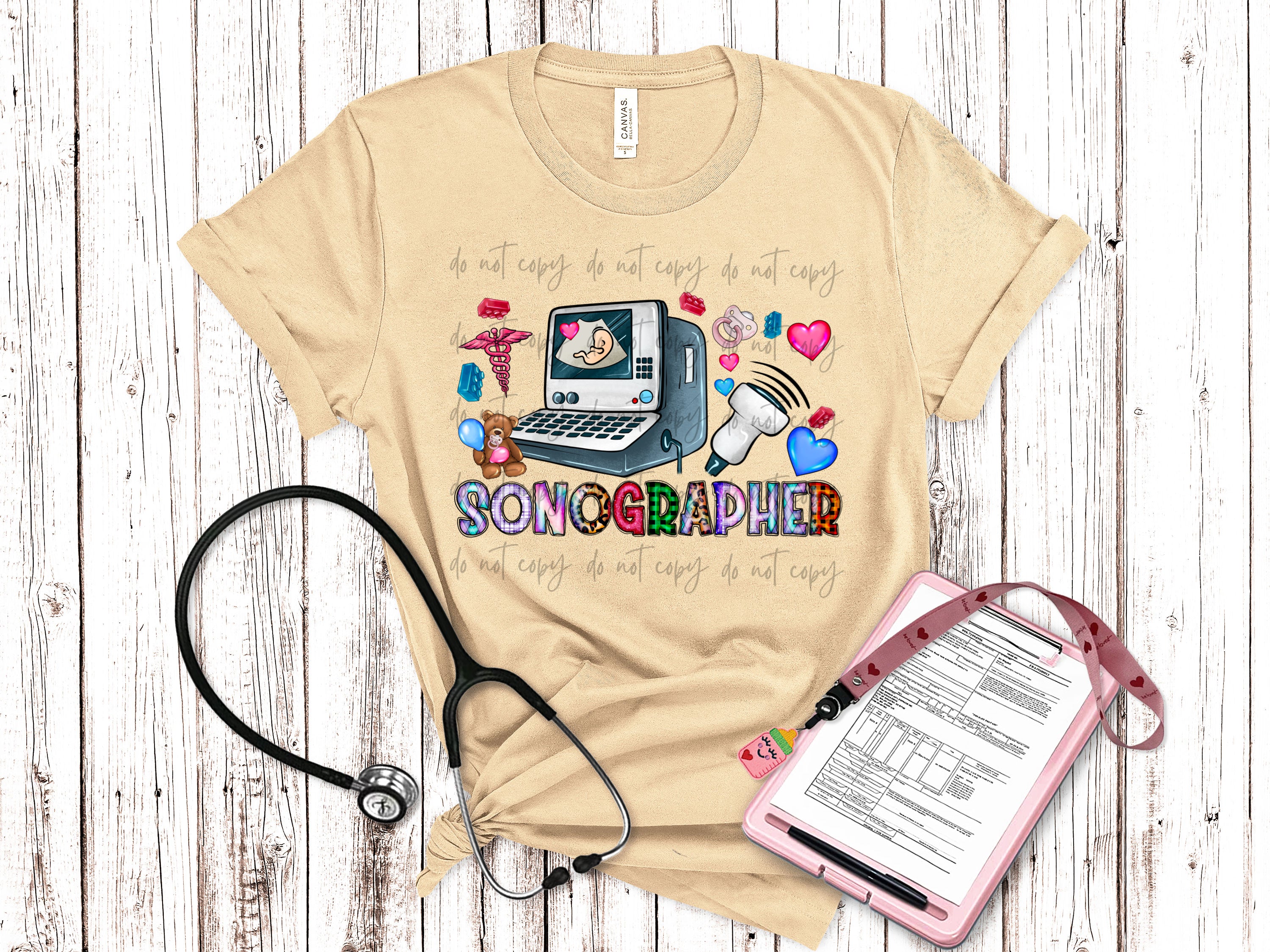 Sonographer TRANSFER – Sassy Sublimation & Screen Prints