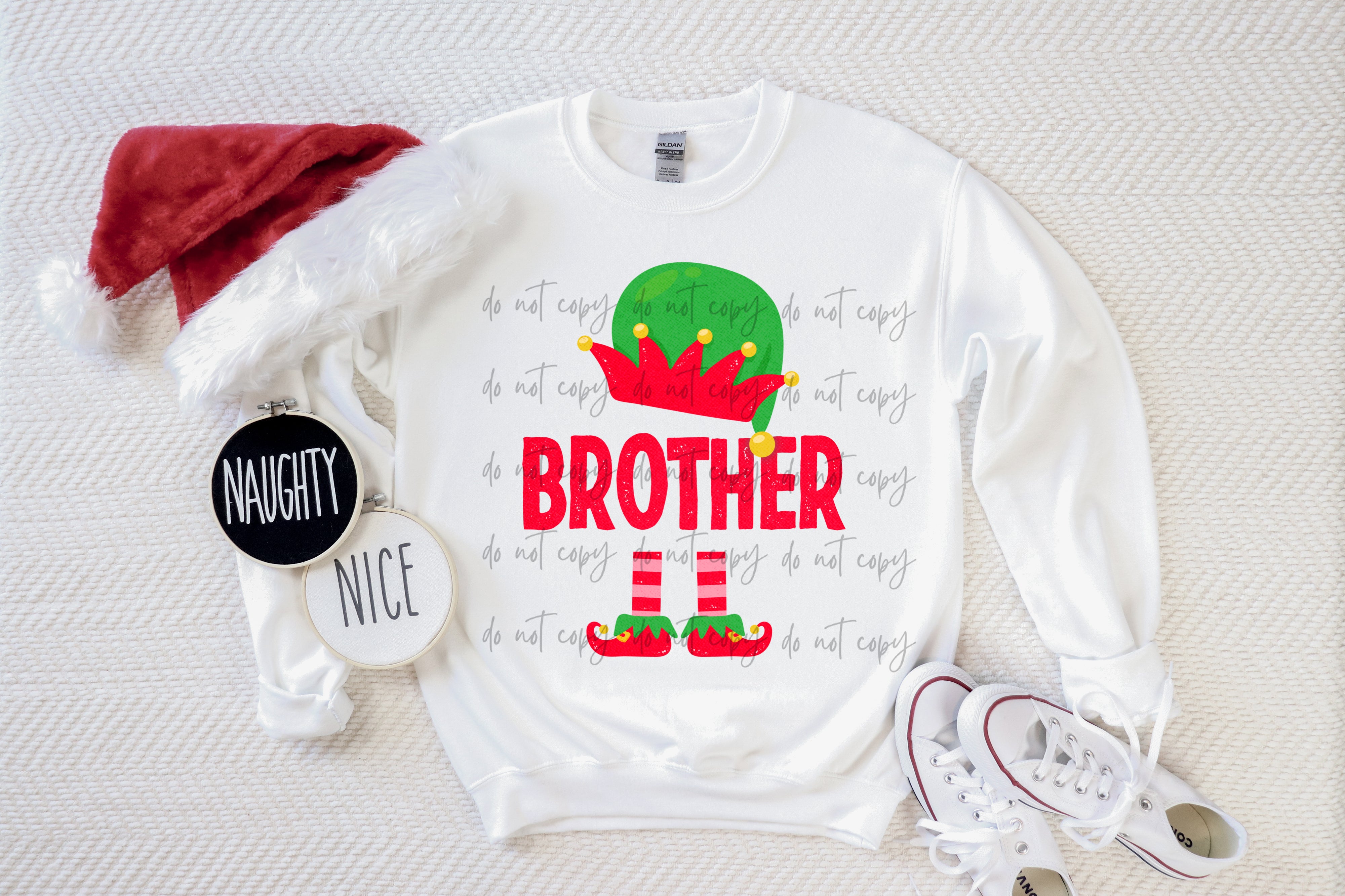 Elf Brother TRANSFER – Sassy Sublimation & Screen Prints