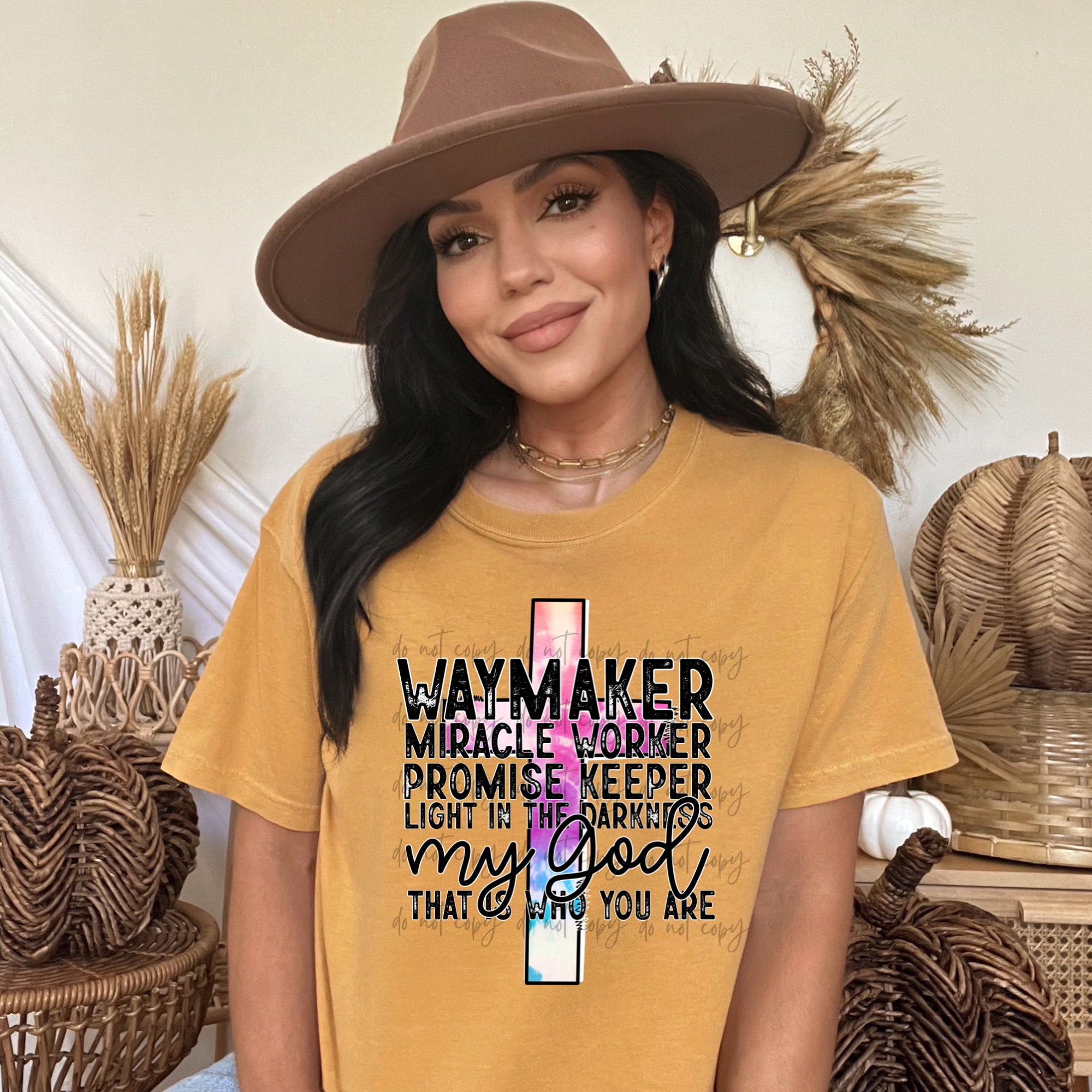 Waymaker Pink Tie Dye TRANSFER – Sassy Sublimation & Screen Prints