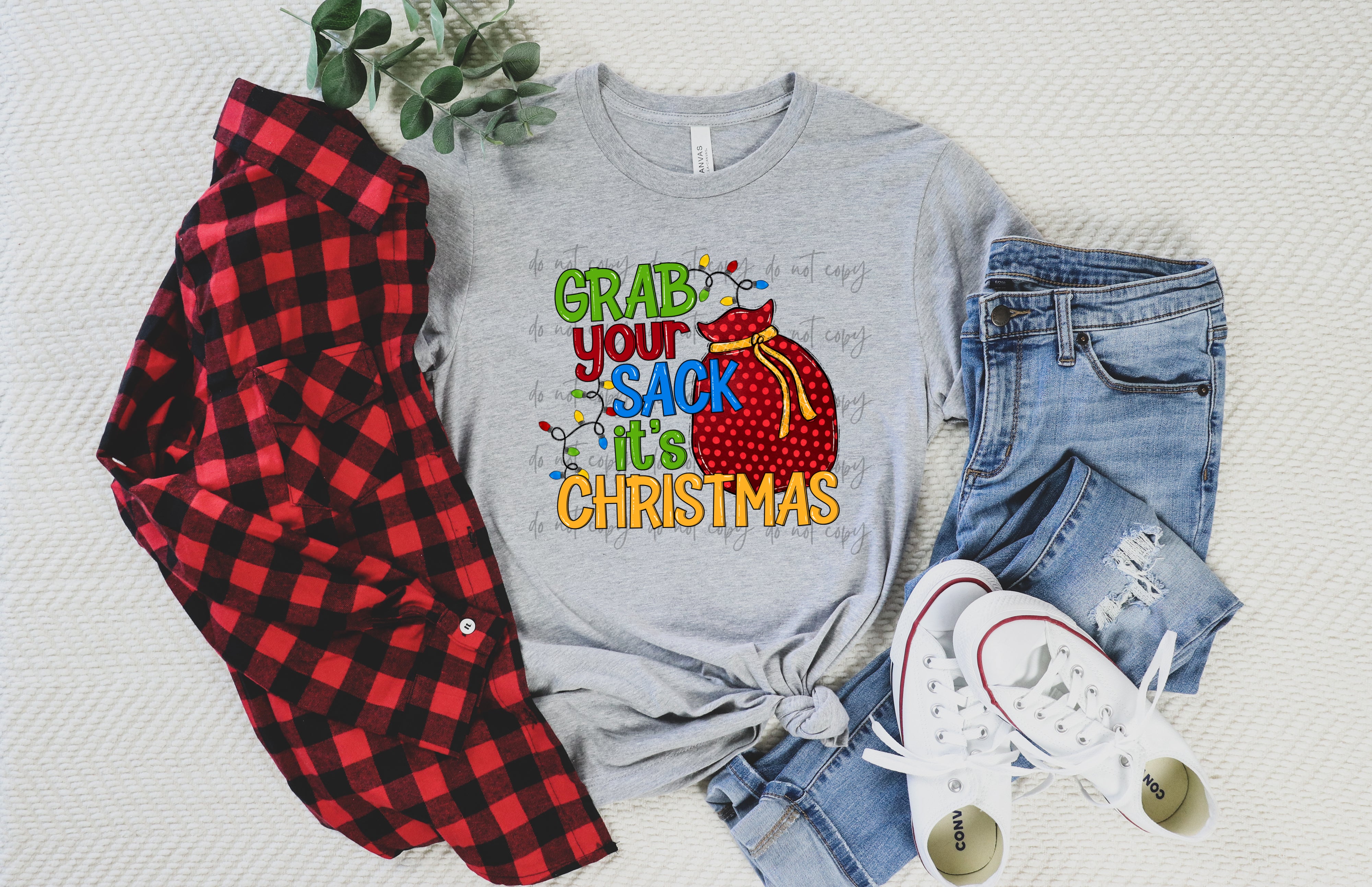 Grab Your Sack It’s Christmas TRANSFER – Sassy Sublimation & Screen Prints