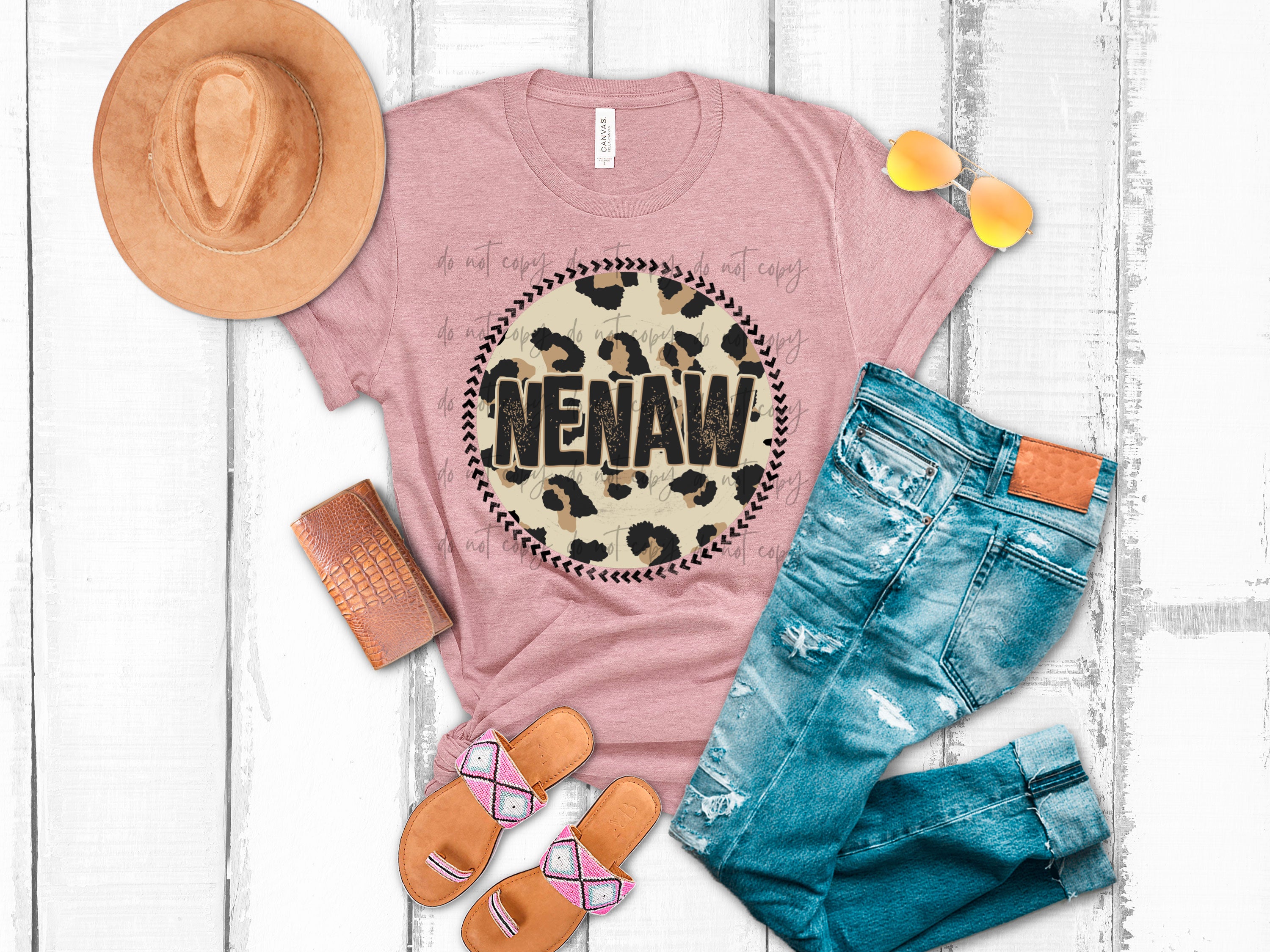 Leopard Circle Nenaw TRANSFER – Sassy Sublimation & Screen Prints