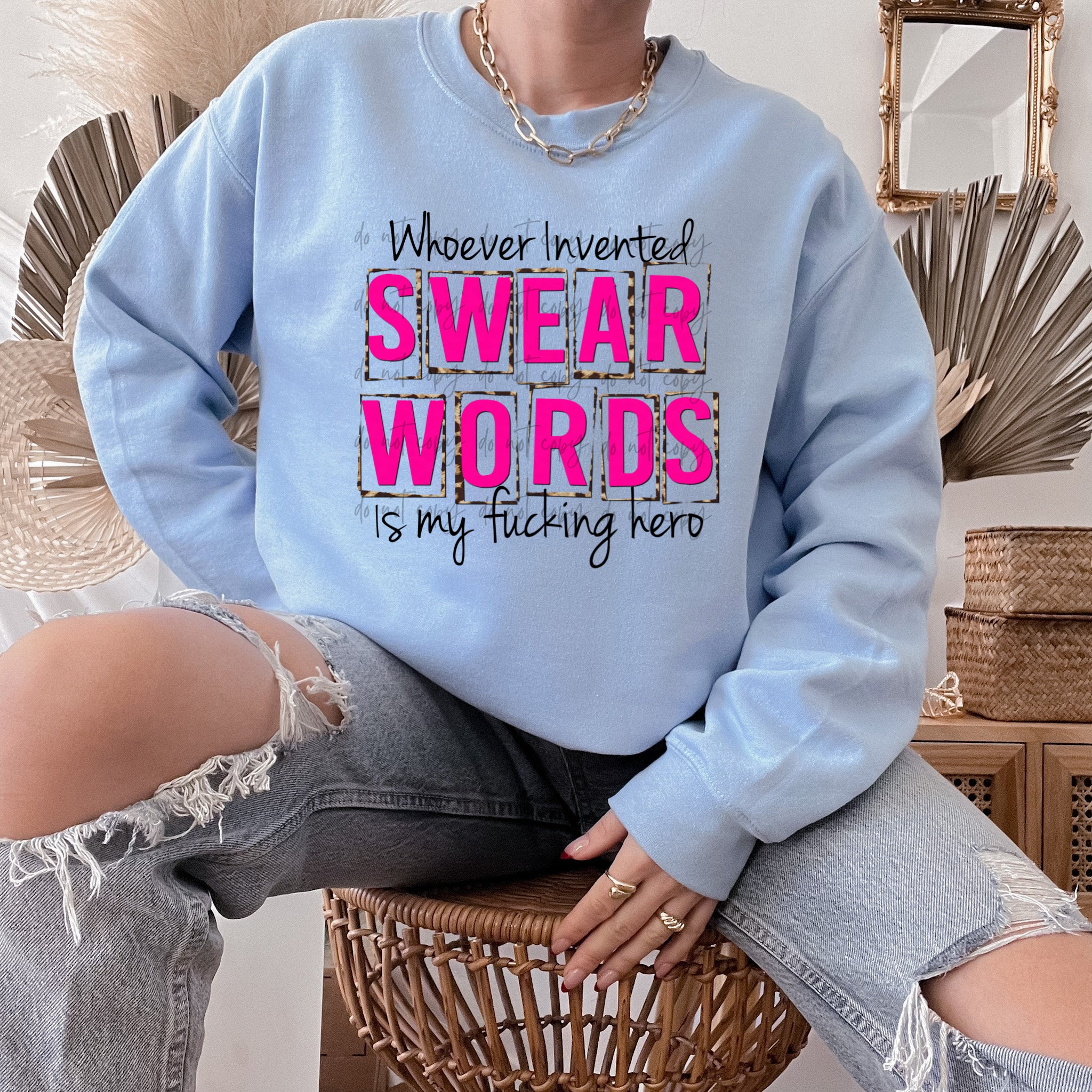 Whoever Invented Swear Words TRANSFER – Sassy Sublimation & Screen Prints