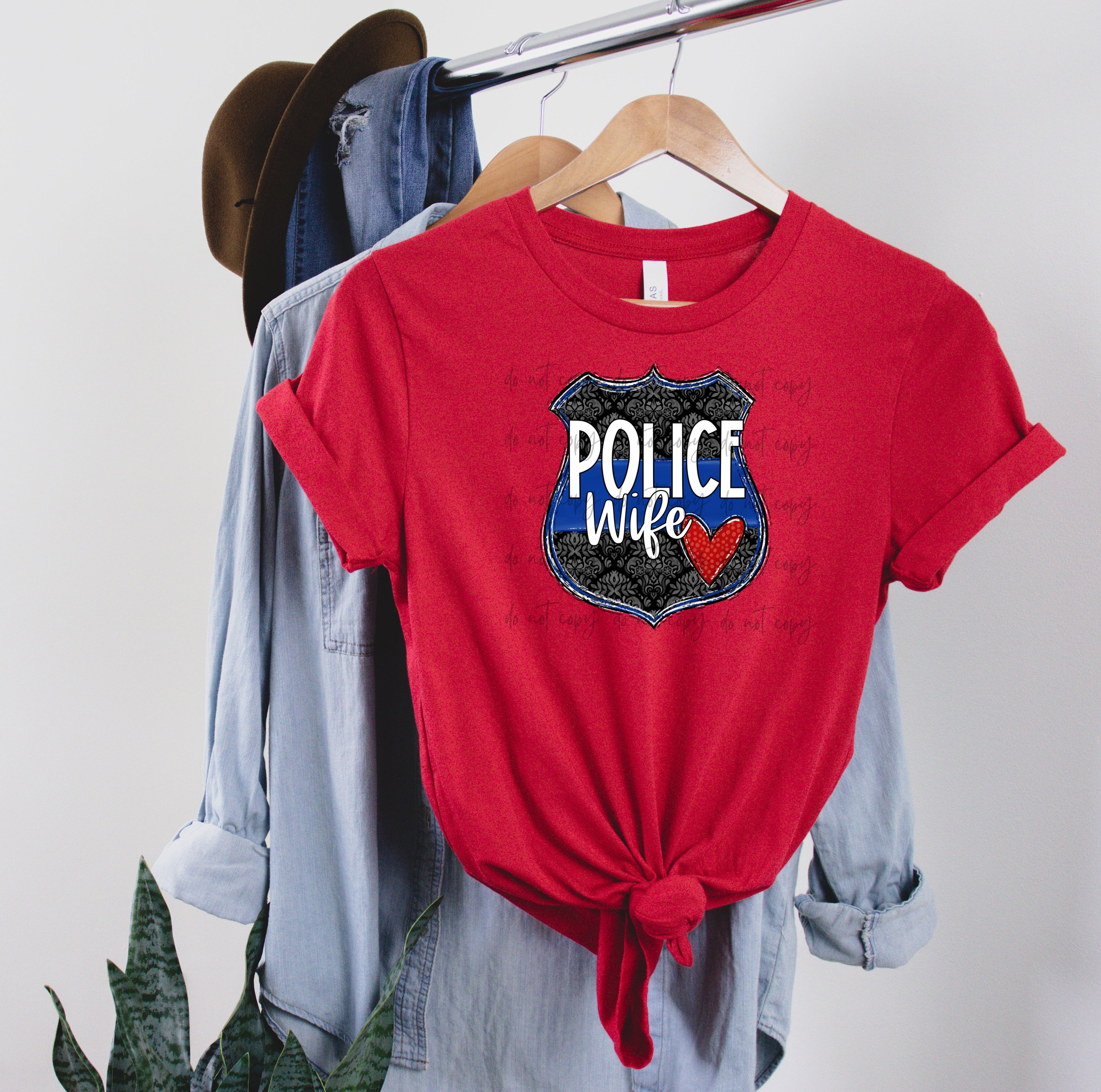 Police Wife TRANSFER – Sassy Sublimation & Screen Prints