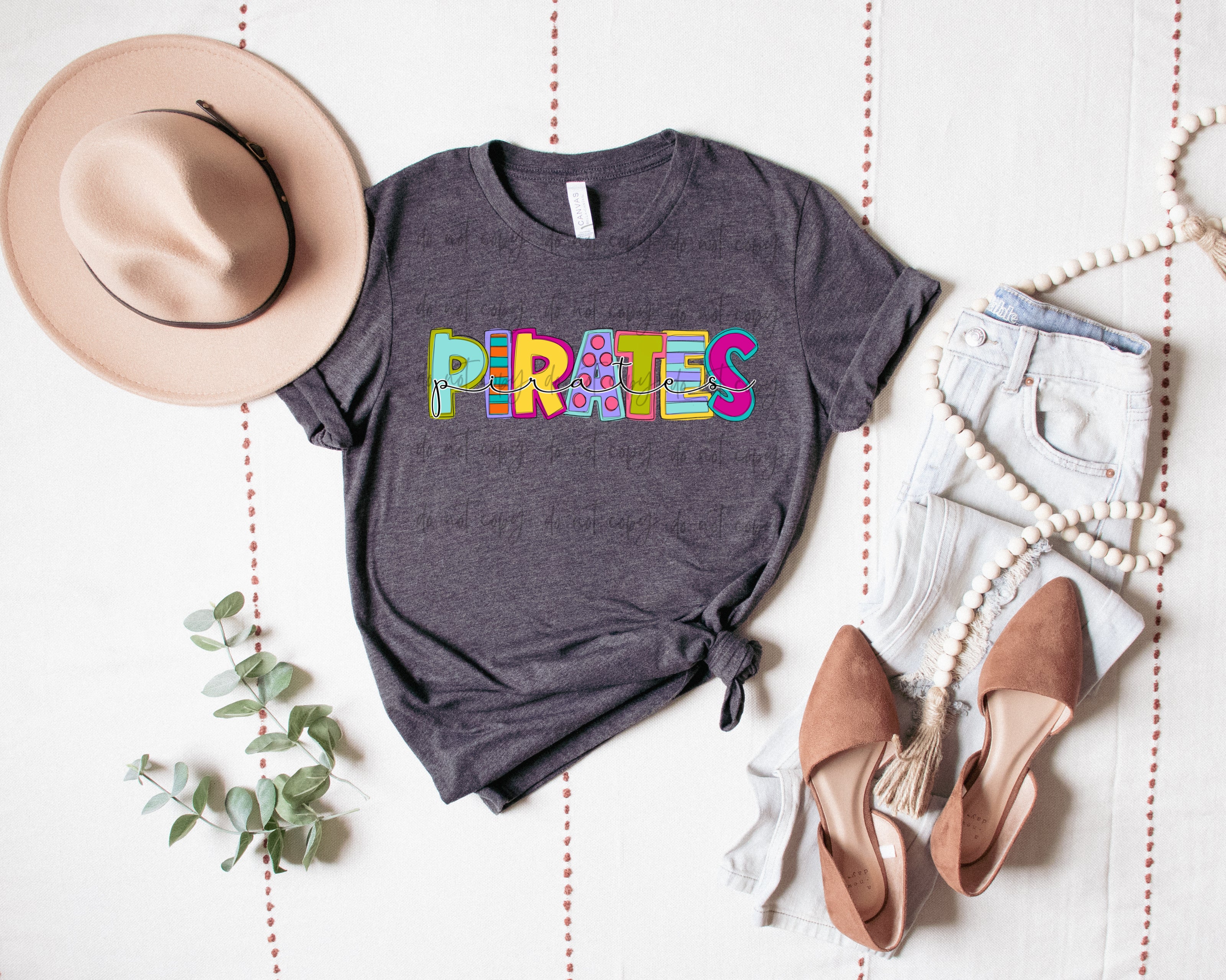 Funky Block Pirates TRANSFER – Sassy Sublimation & Screen Prints