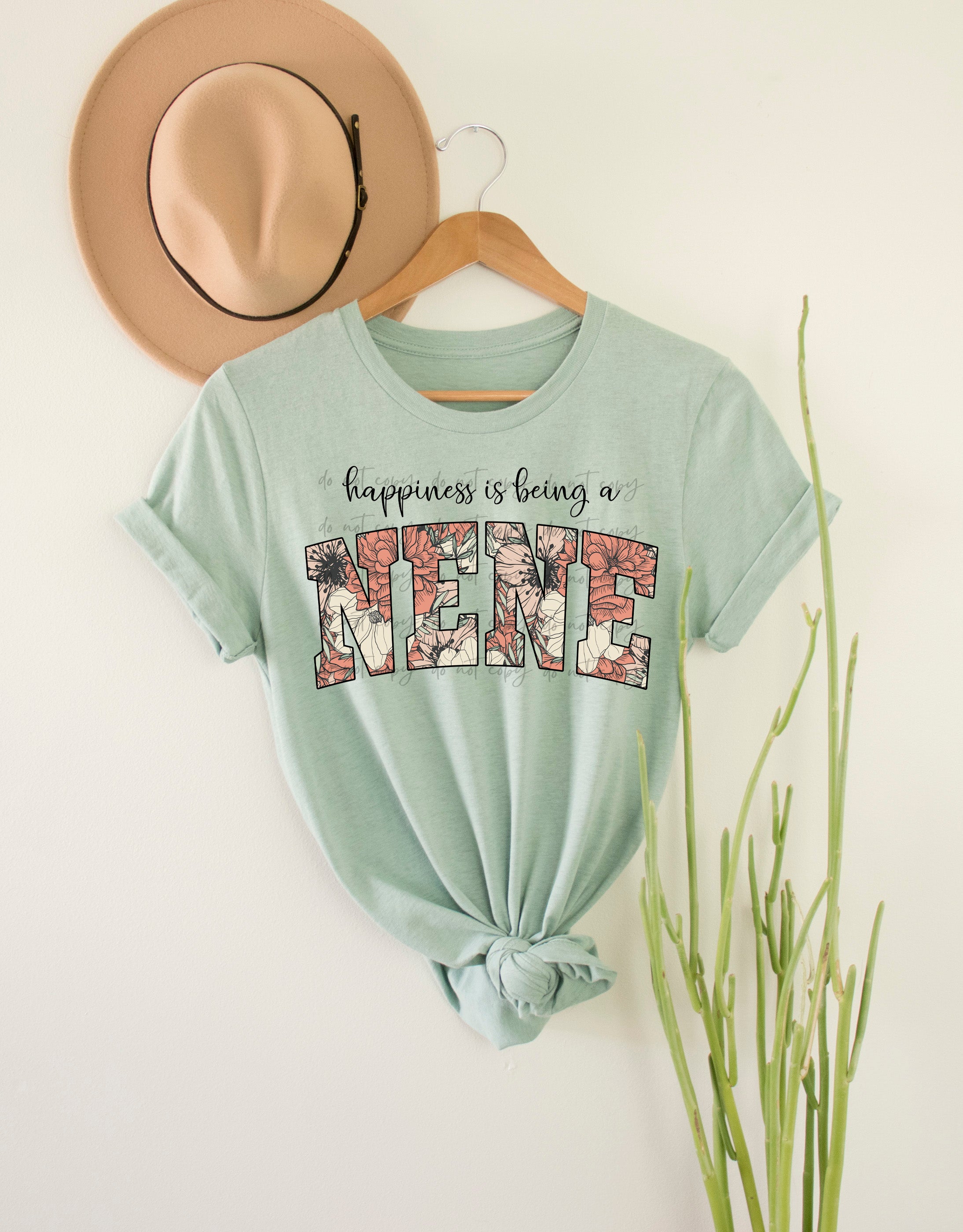 Happiness Is Being A Nene Floral TRANSFER – Sassy Sublimation & Screen ...
