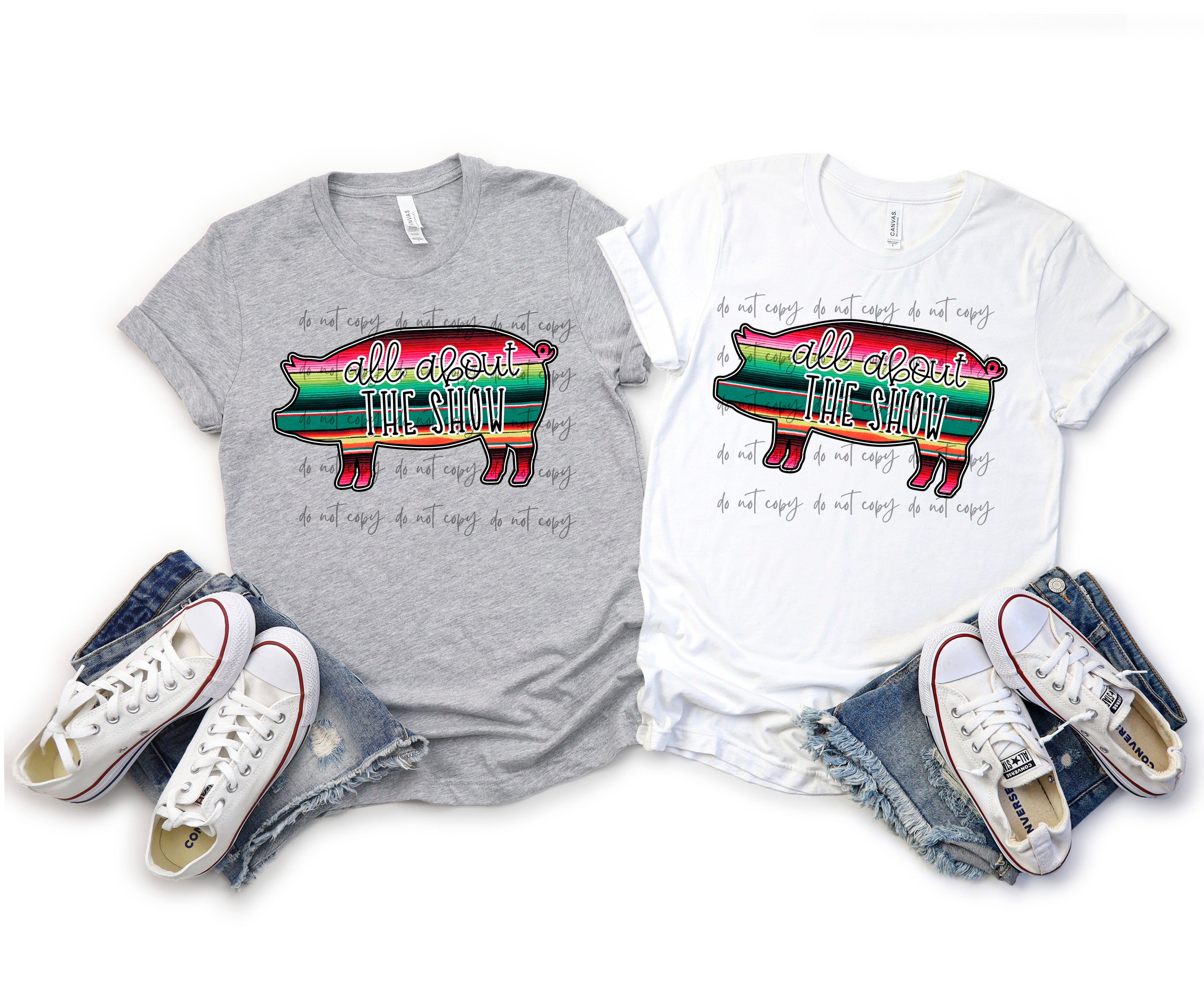 All About The Show Pig TRANSFER – Sassy Sublimation & Screen Prints